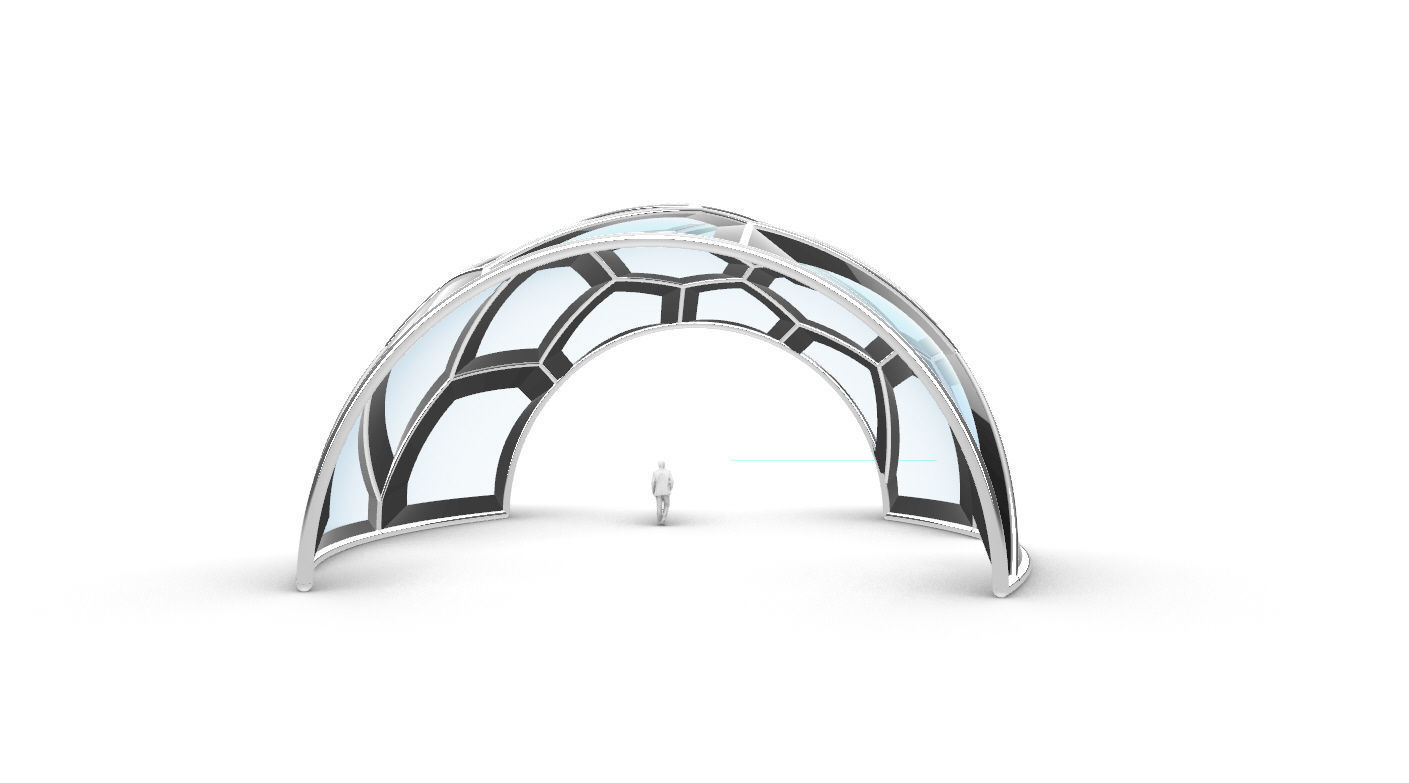 Voronoi Pavilion Stand Alone Structure v1 3D model | CGTrader