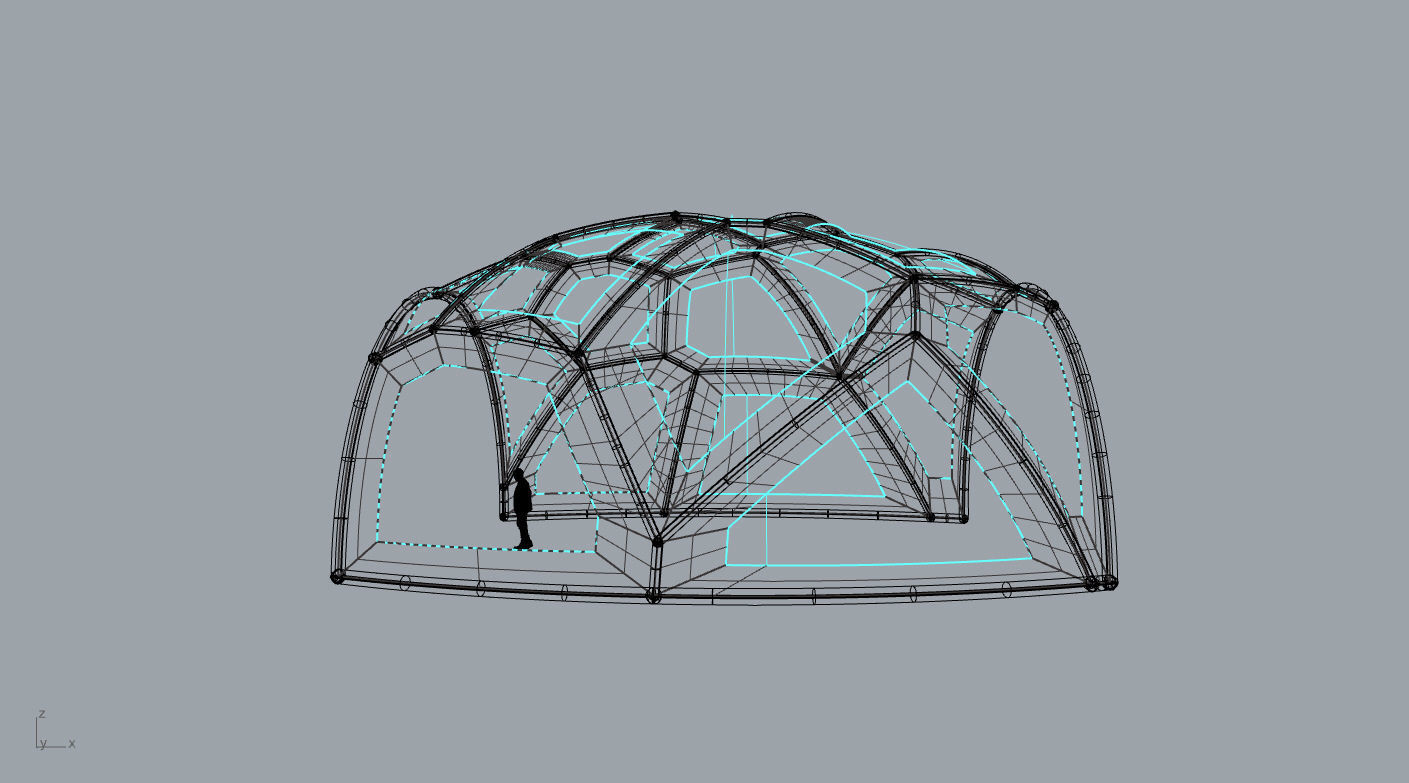 Voronoi Pavilion Stand Alone Structure v1 3D model | CGTrader