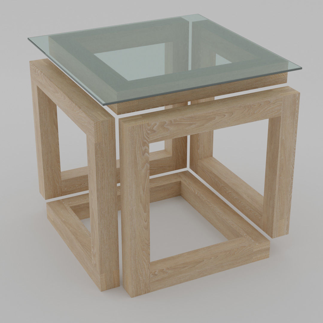 Infinity Side-table 3D model | CGTrader