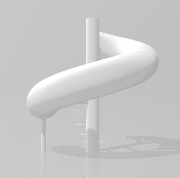 Simple water slide design 3D model 3D printable | CGTrader