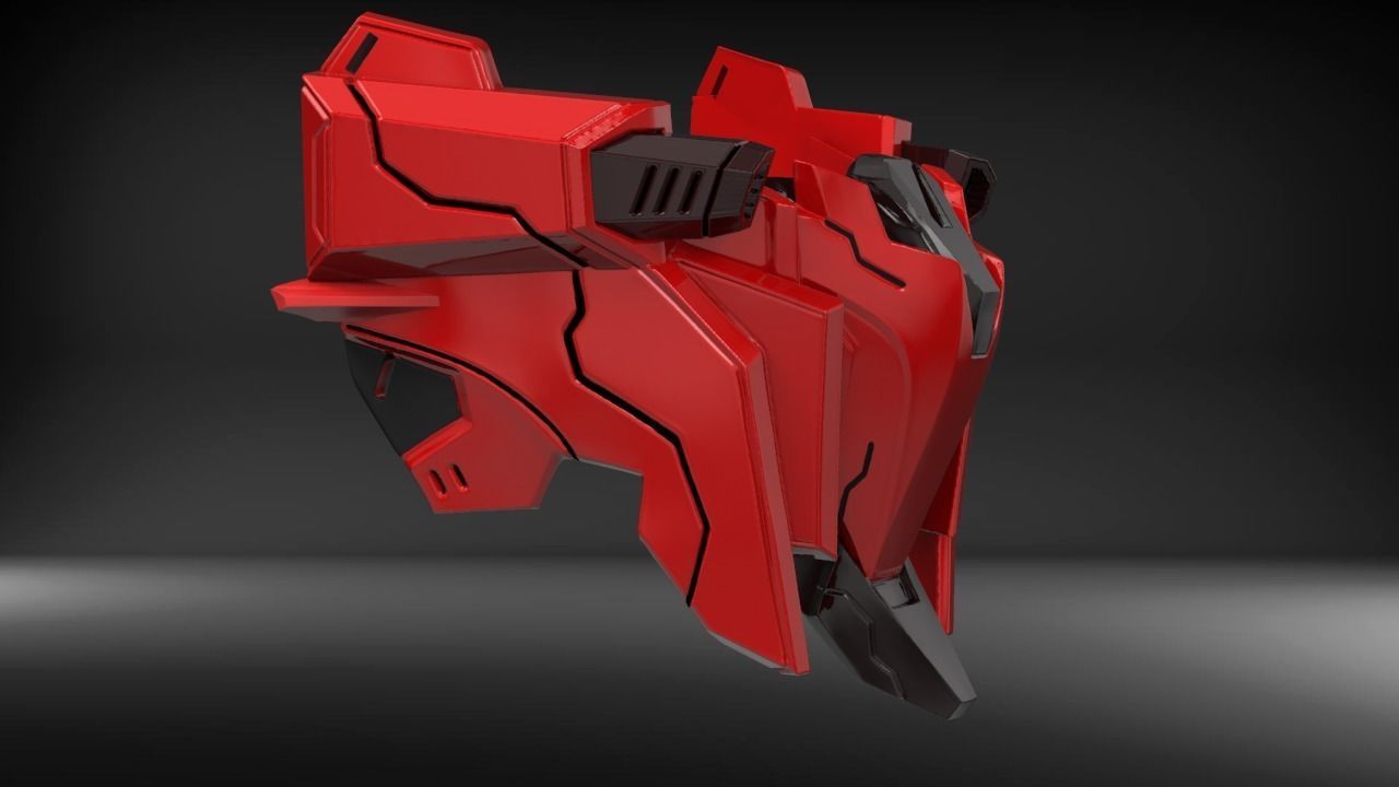 Red Comet Mask 3D model 3D printable | CGTrader