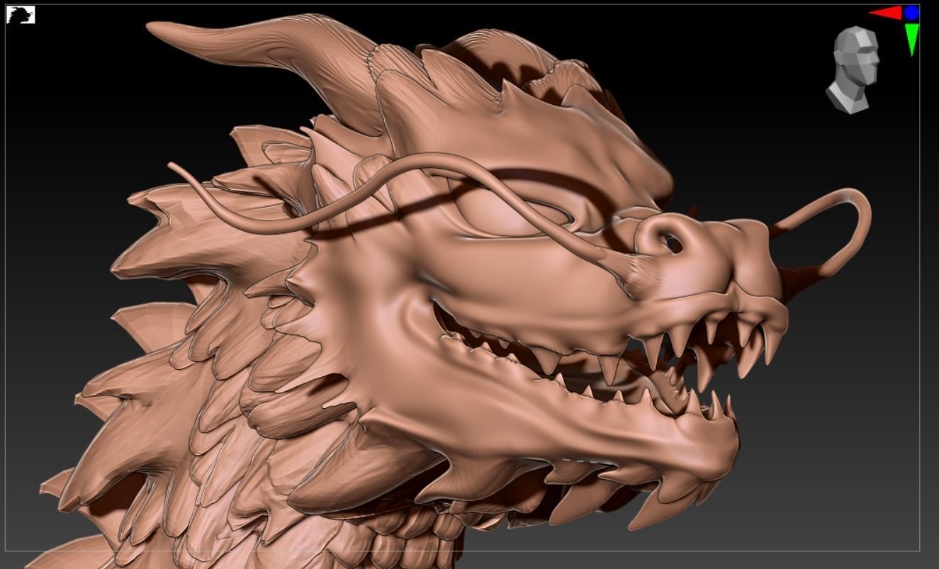 3D model Japanese Dragon VR / AR / low-poly | CGTrader