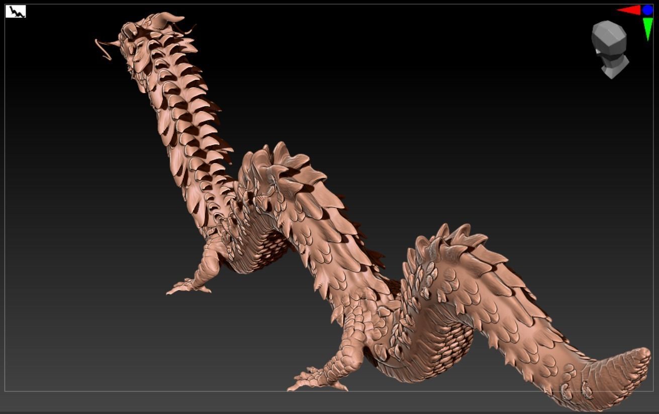 3D model Japanese Dragon VR / AR / low-poly | CGTrader