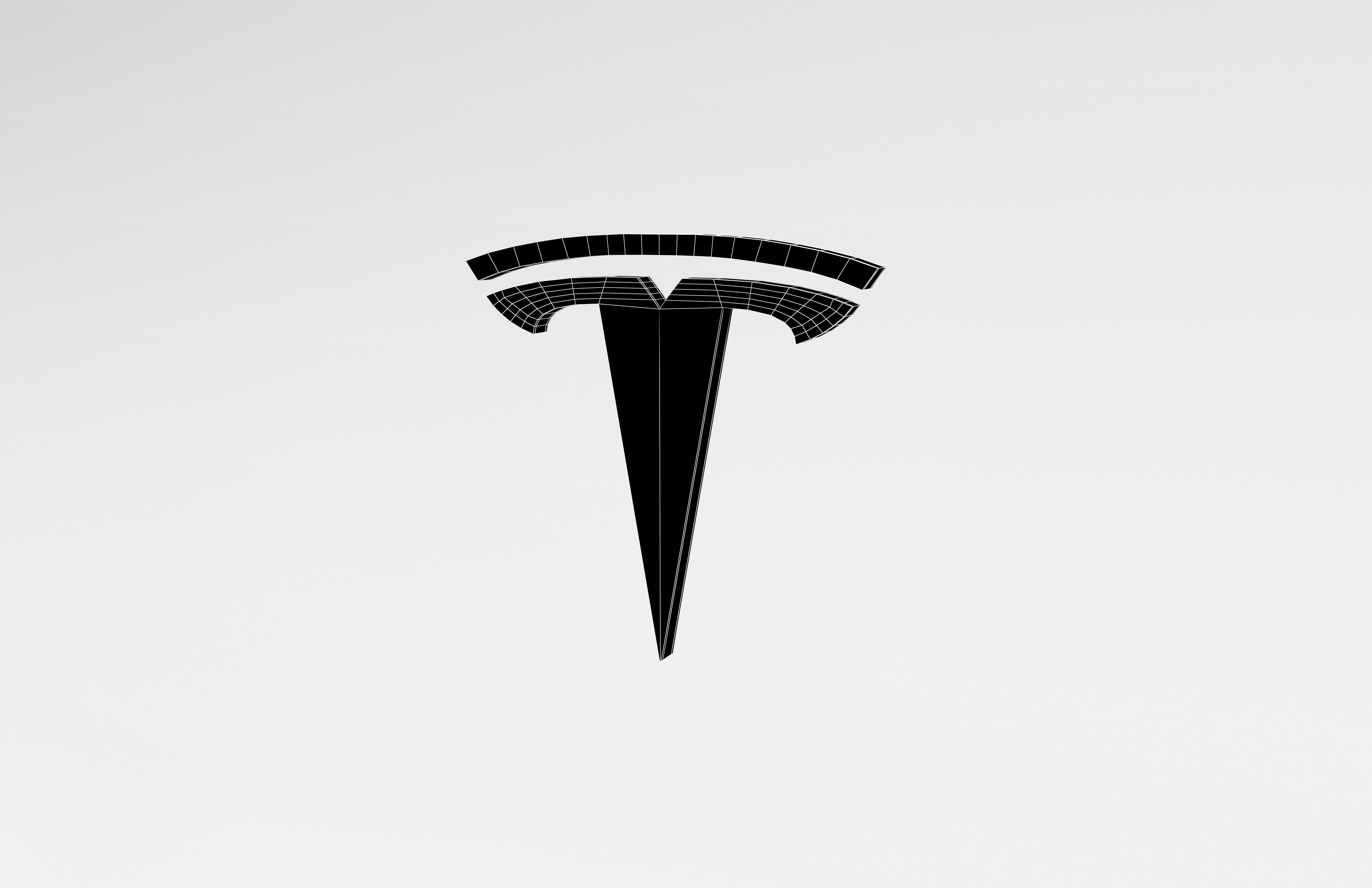 Tesla Logo v1 001 free VR / AR / low-poly 3D model | CGTrader