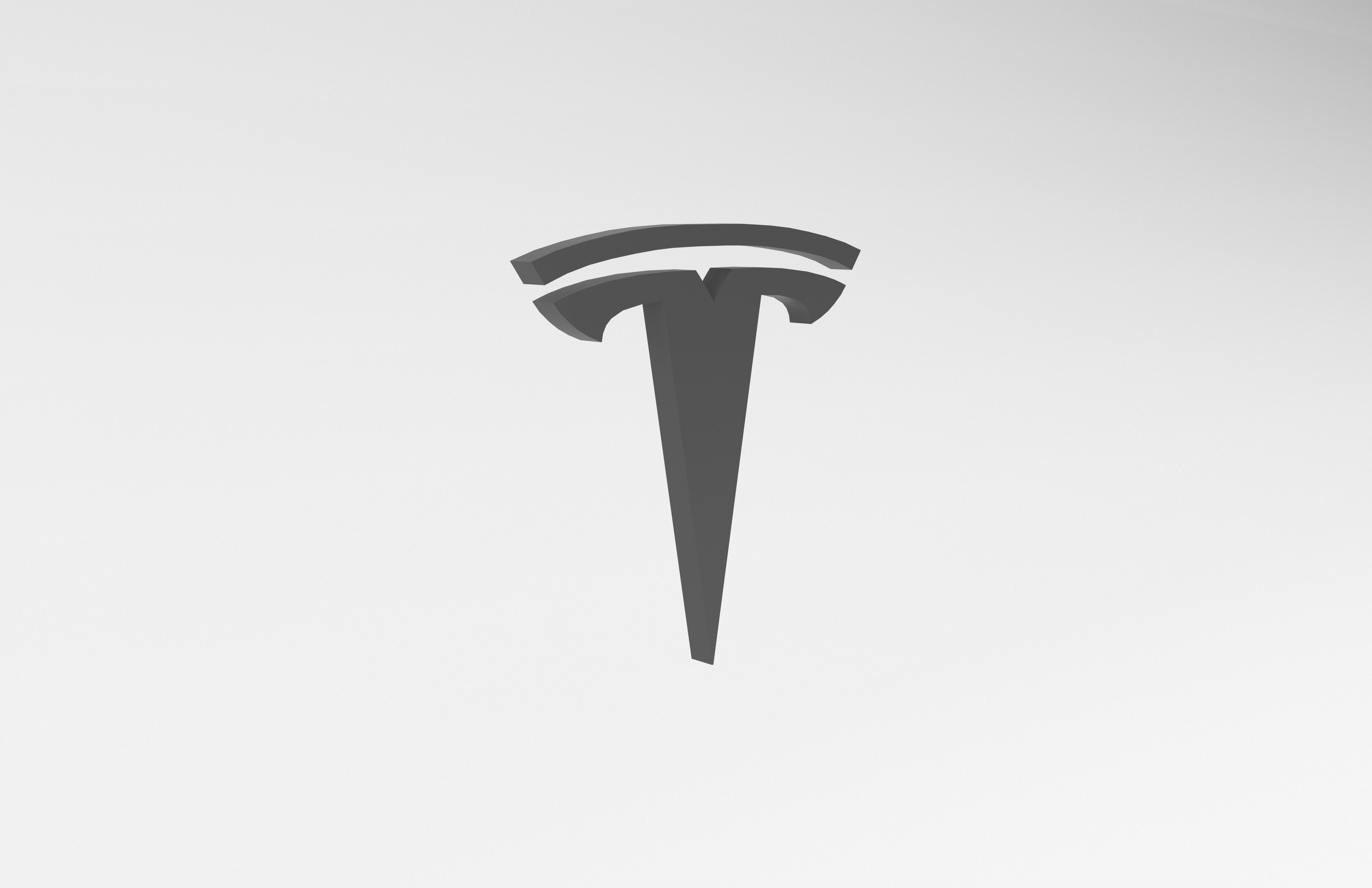 Tesla Logo v1 002 free VR / AR / low-poly 3D model | CGTrader