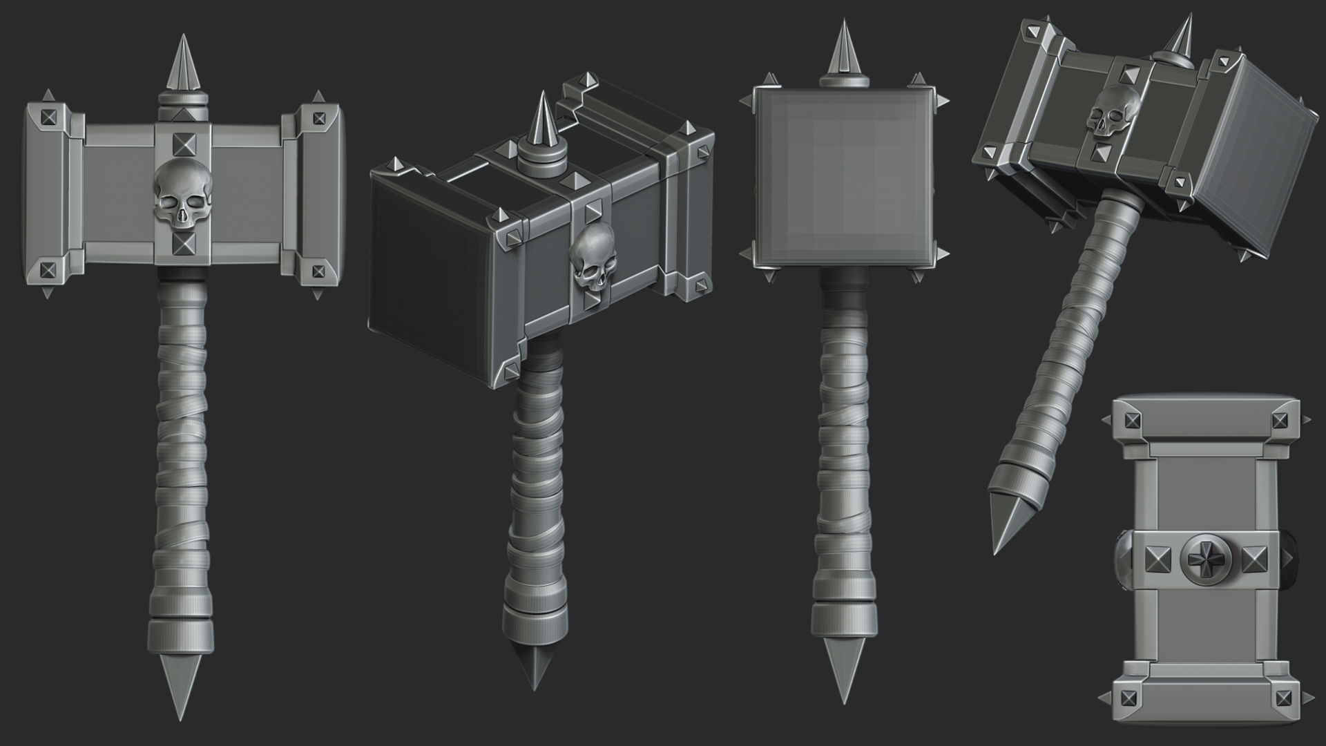 Hammer metal hammers 3D model | CGTrader