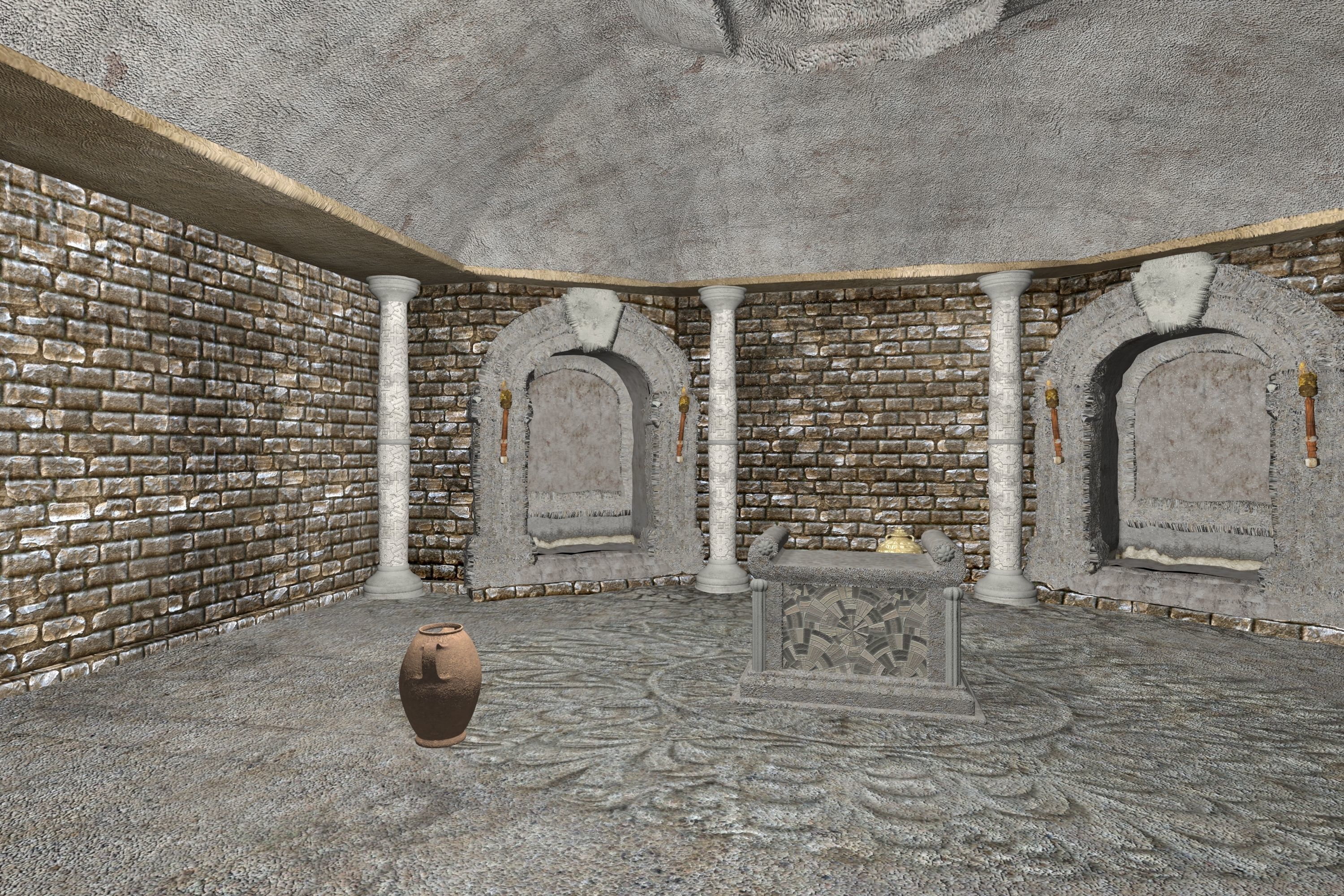 3D model Ancient Staging Chamber VR / AR / low-poly | CGTrader