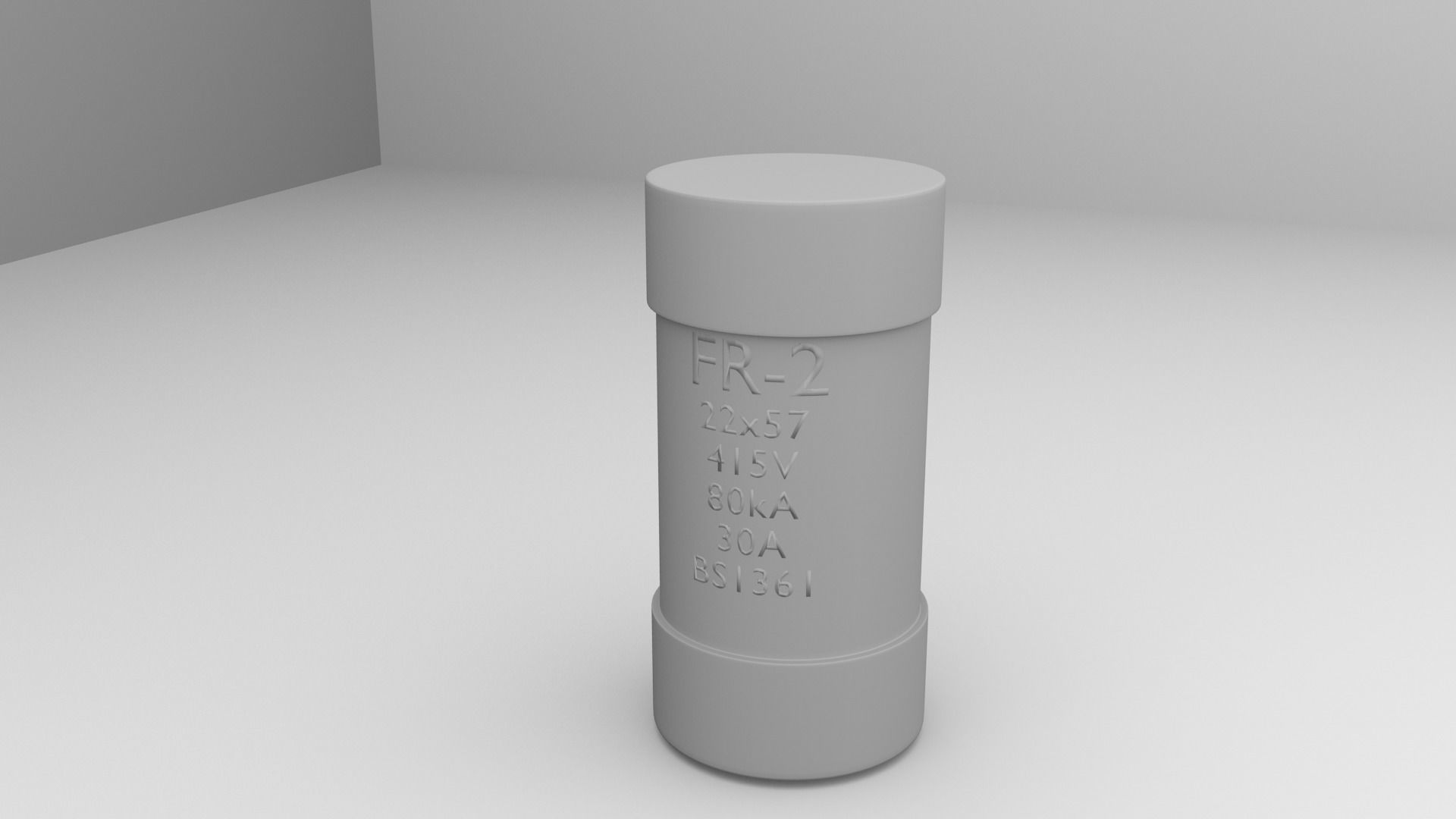 Fuse 2 capacitor with number 3D model | CGTrader