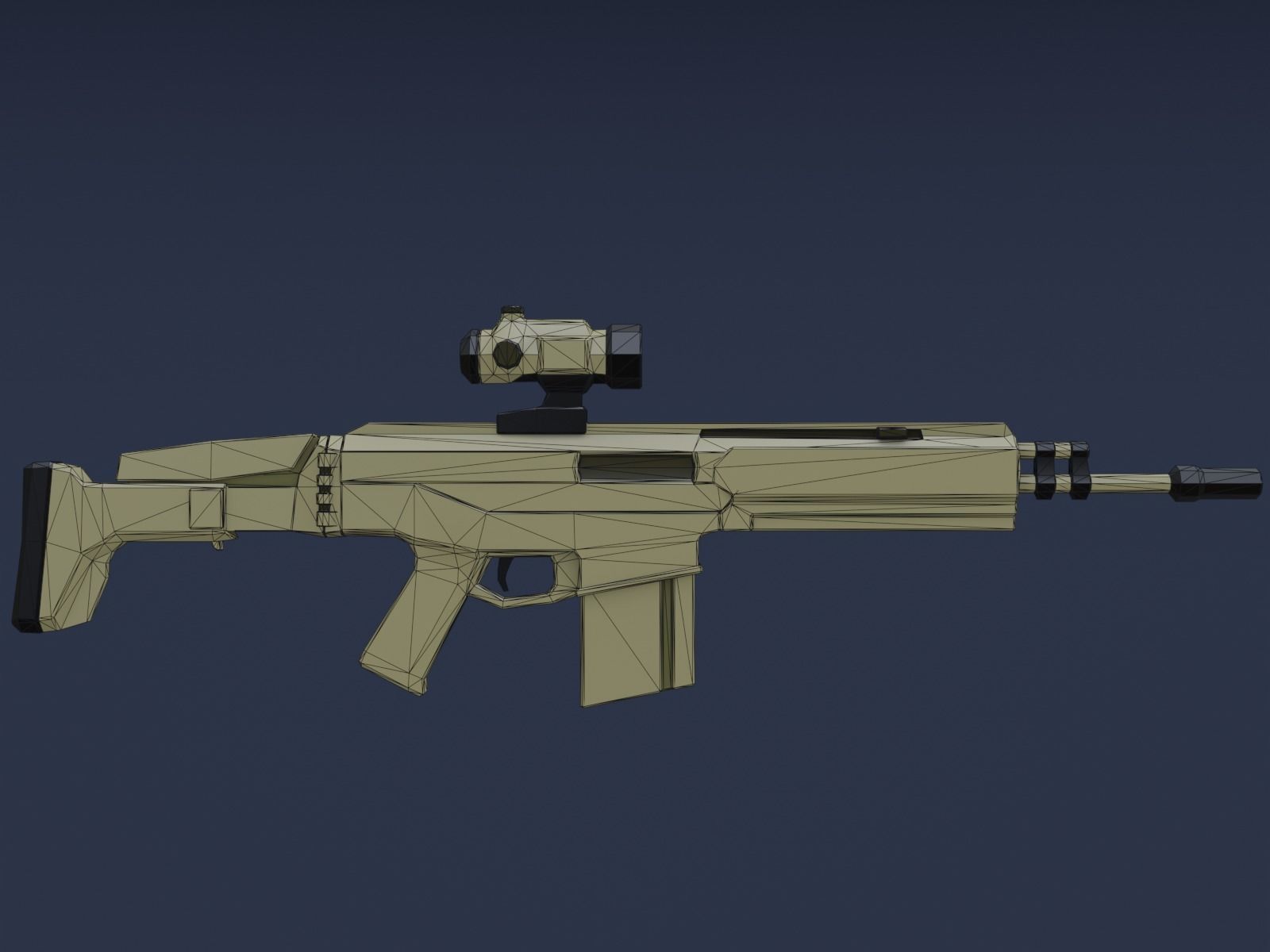 Five Automatic Weapons - USA Magpul 3D model | CGTrader