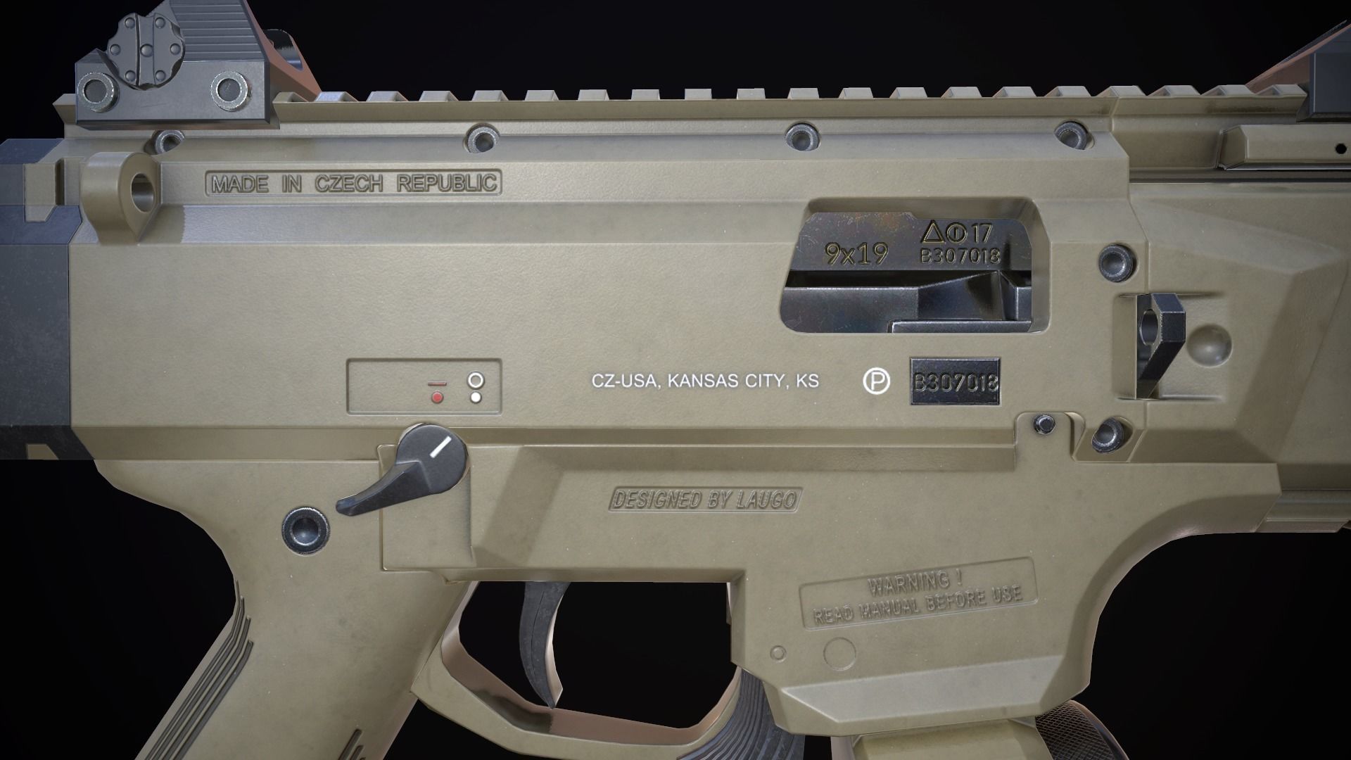 3D model CZ Scorpion EVO 3 S1 Pistol VR / AR / low-poly | CGTrader