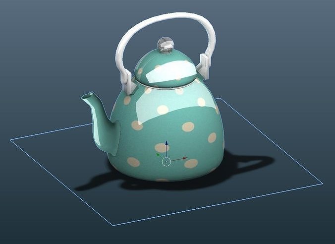 3D model Tea Pot 1950 VR / AR / low-poly | CGTrader