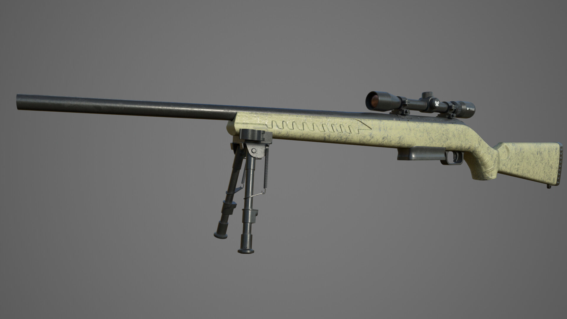 3D model Sniper Ruger American Rifle - Vortex Crossfire 2 VR / AR / low ...