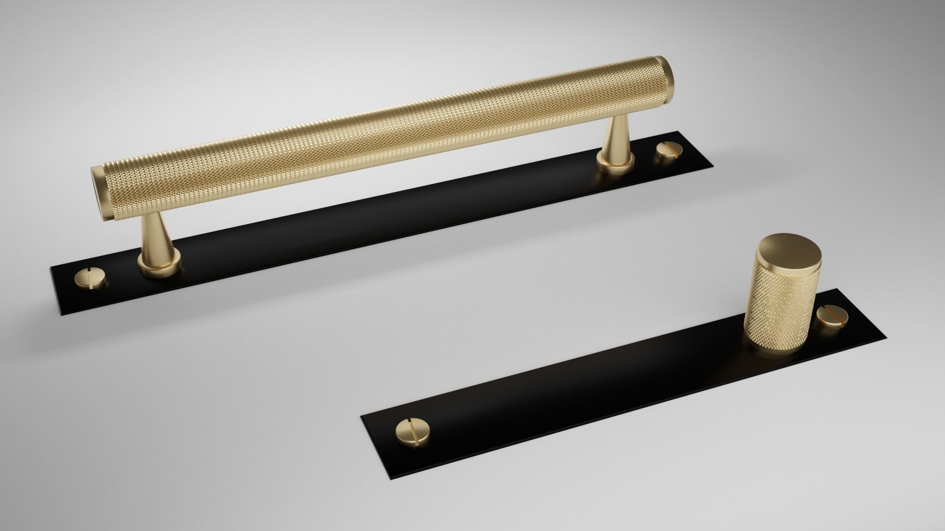 Ribbed cabinet handles 3D model | CGTrader