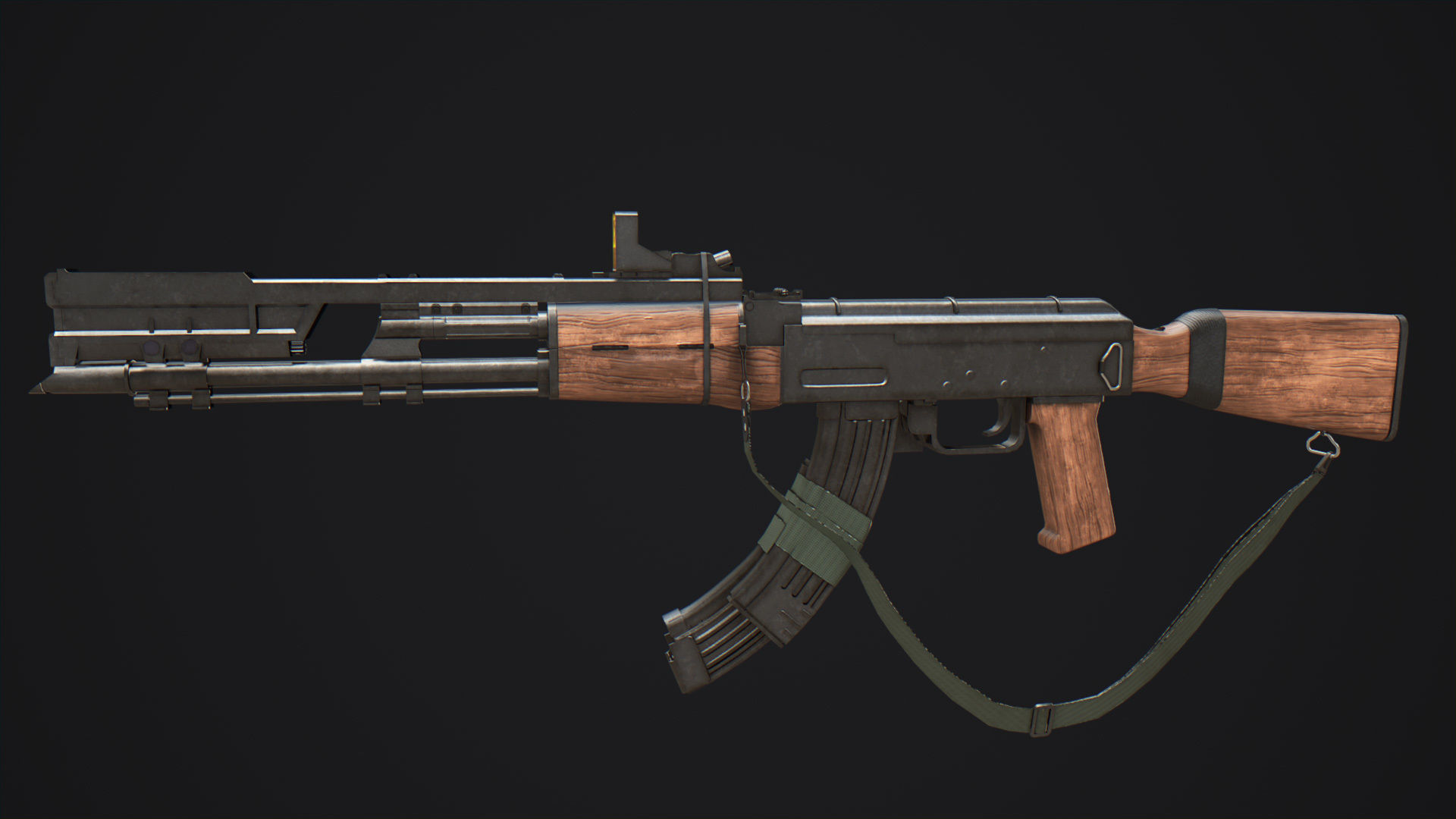 3D model Elysium AK Rifle VR / AR / low-poly | CGTrader