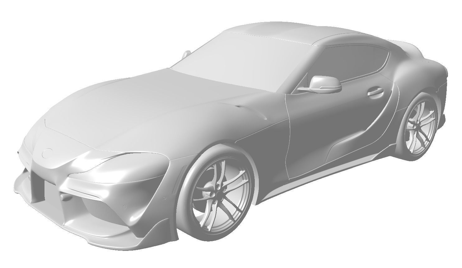 Toyota Supra 2020 solid for CFD or 3D printing 3D model 3D model | CGTrader