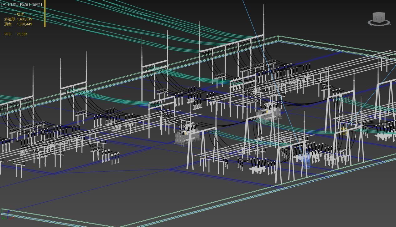 110KV to 60KV step-down Substation 3D model | CGTrader