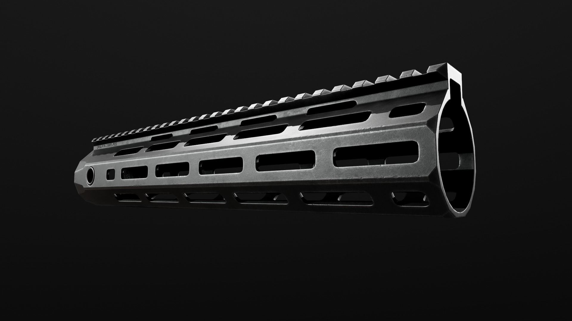 3D model KAC URX4 MLOK AR15 Handguard VR / AR / low-poly | CGTrader