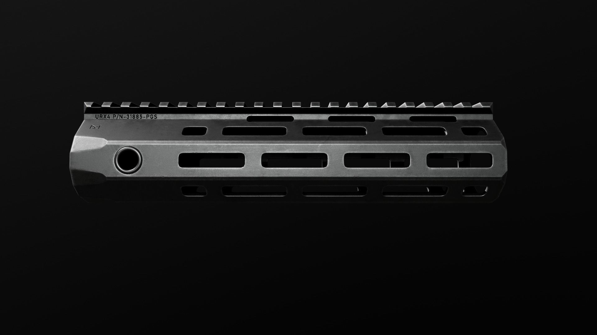 3D model KAC URX4 MLOK AR15 Handguard VR / AR / low-poly | CGTrader