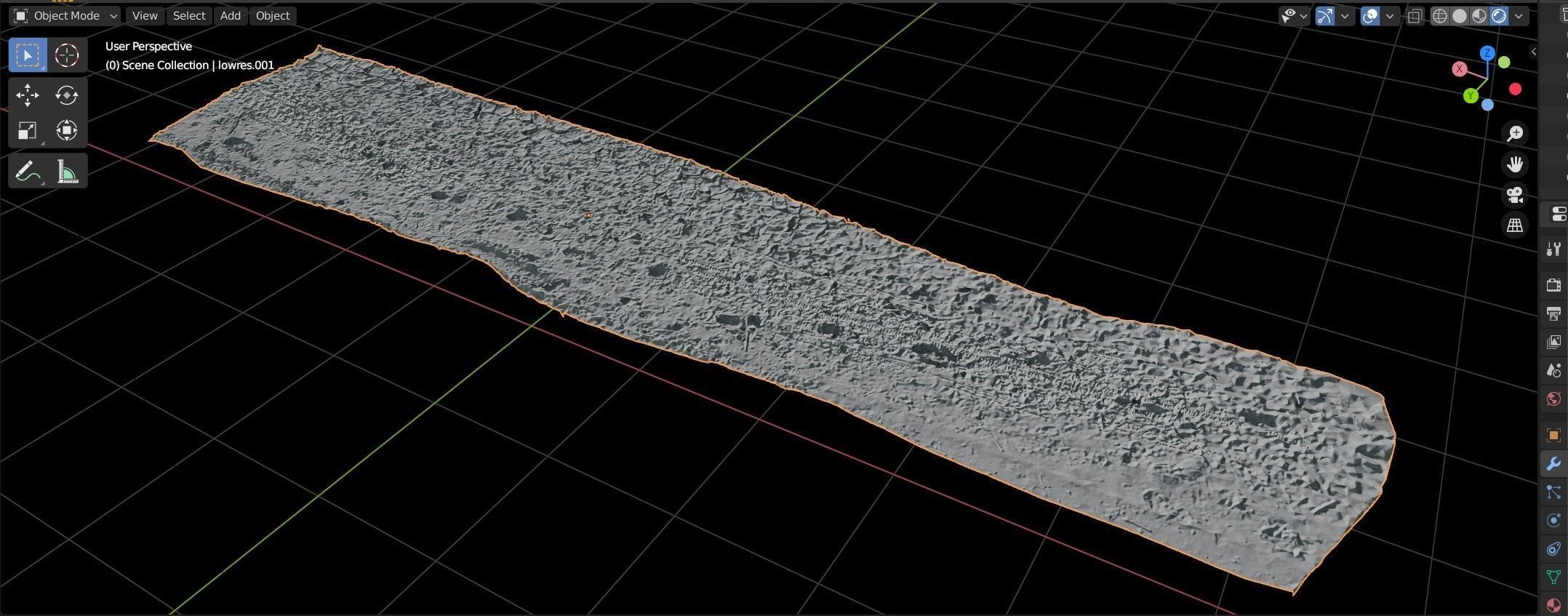 3D model 3d scan - muddy road 01 VR / AR / low-poly | CGTrader