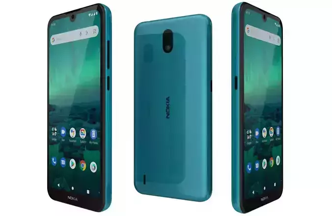 Nokia 1 3 Blue 3D model | CGTrader