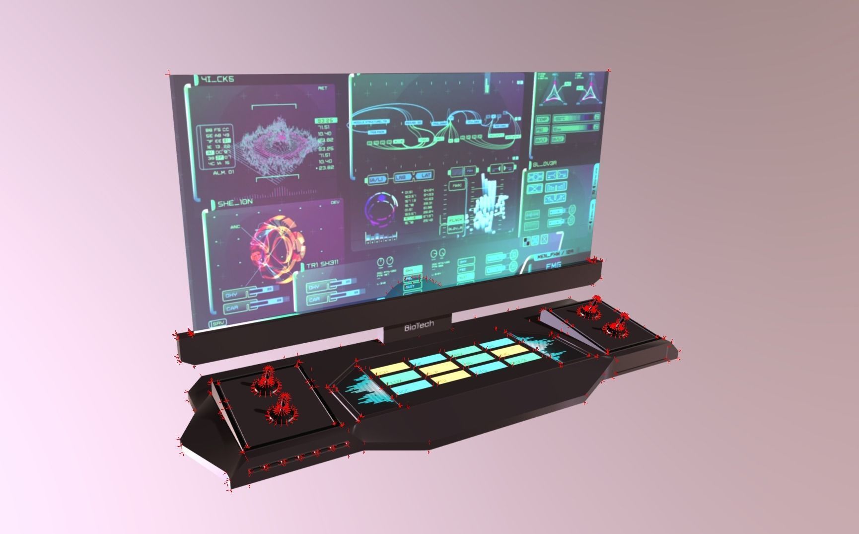 3D model Sci-fi HUD Display VR / AR / low-poly | CGTrader