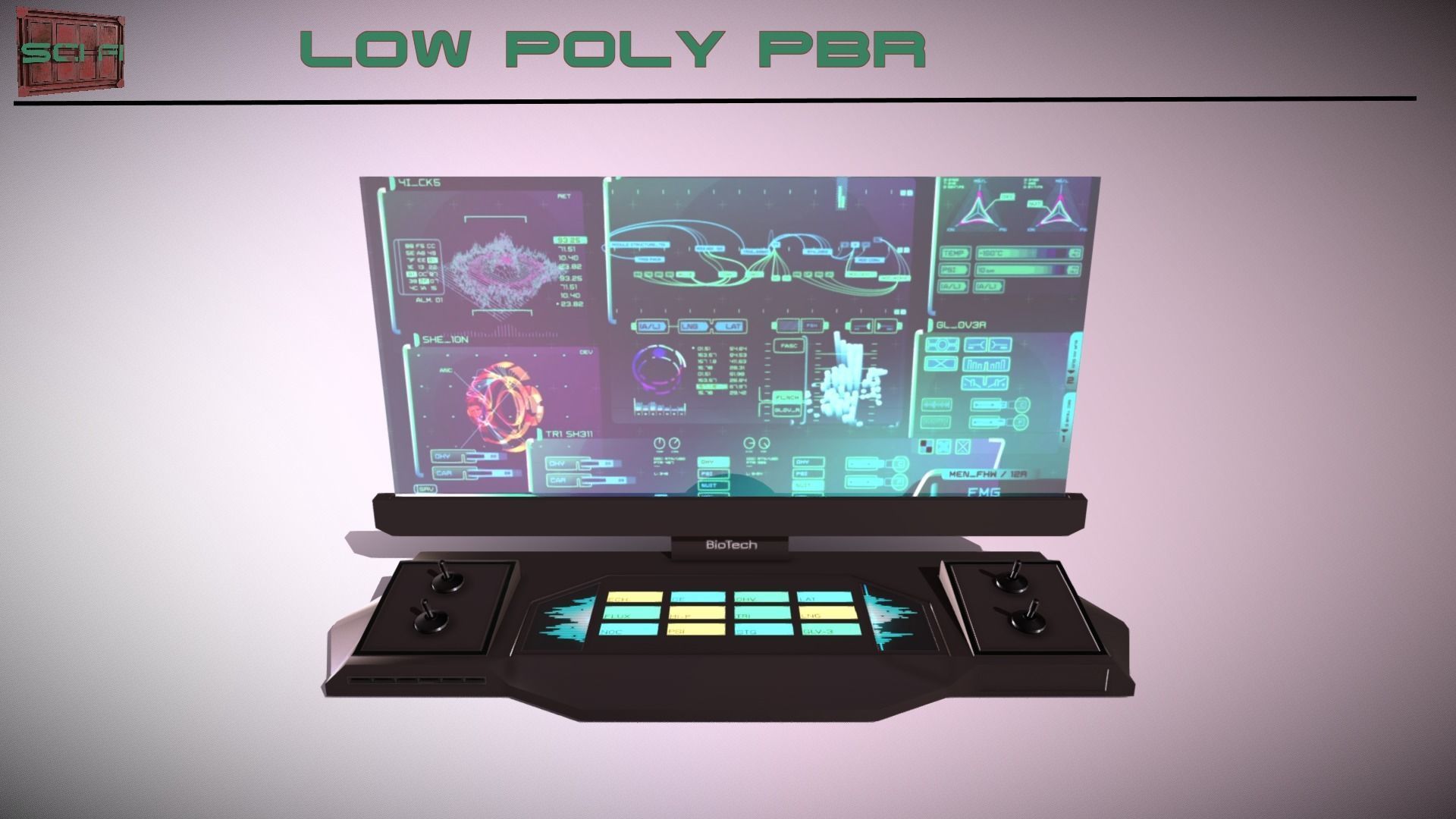 3D model Sci-fi HUD Display VR / AR / low-poly | CGTrader