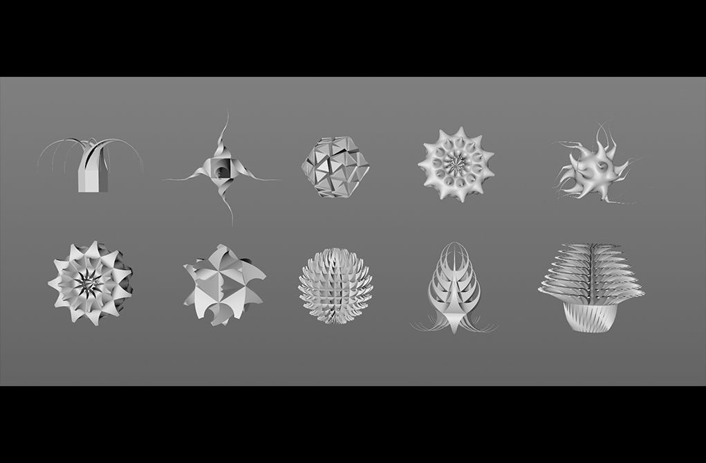 3D model Set of Abstract Simple Geometric Shapes VR / AR / low-poly ...