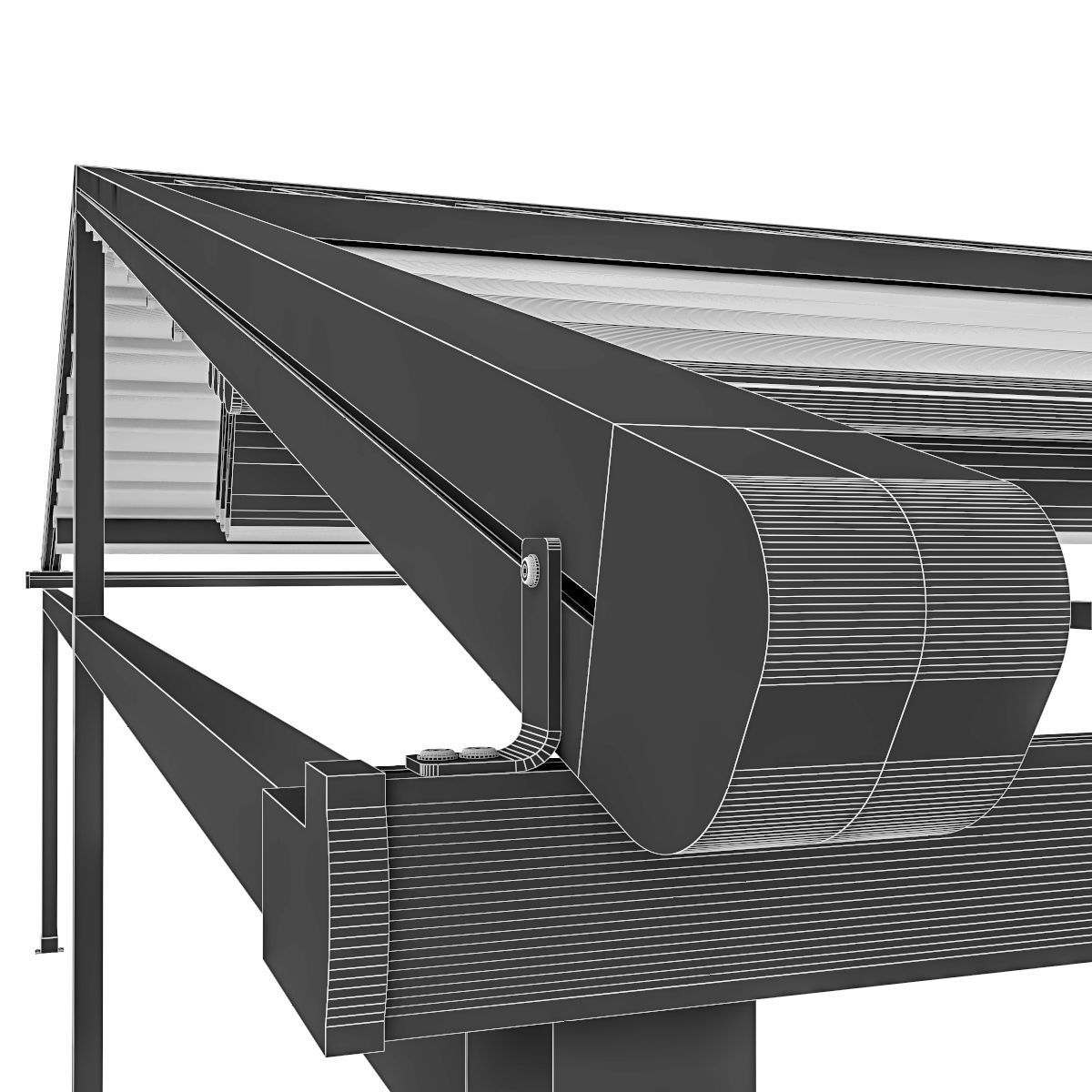 Motorized Pergola 5a vanadium 3D model | CGTrader