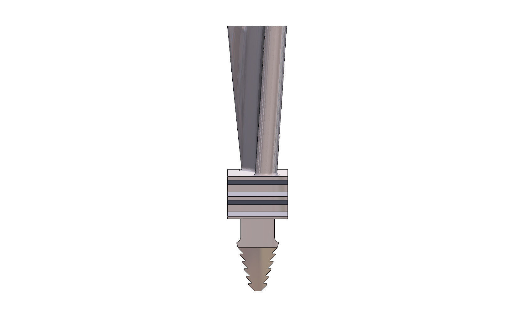 Turbine blade 3D model 3D printable | CGTrader