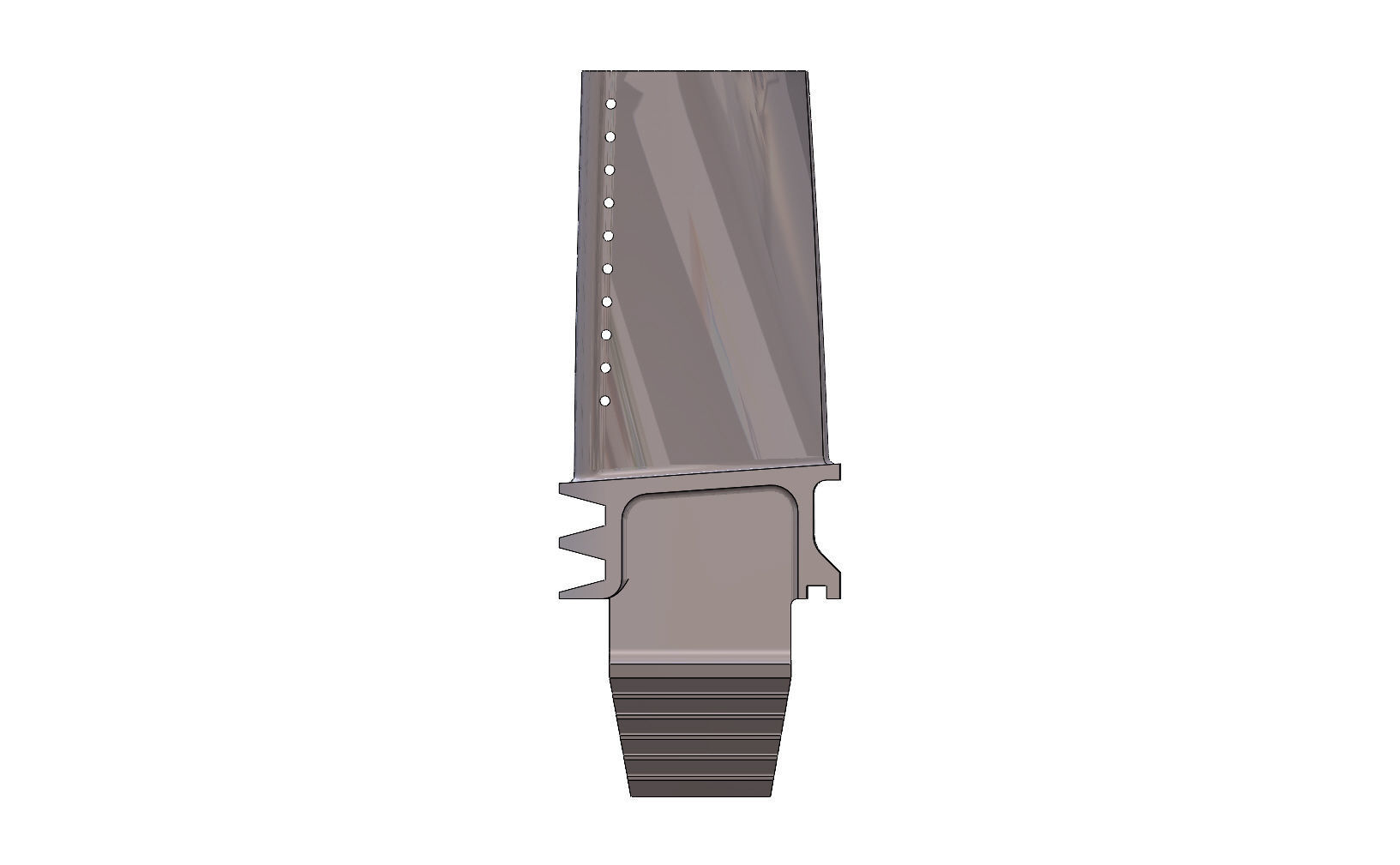 Turbine blade 3D model 3D printable | CGTrader