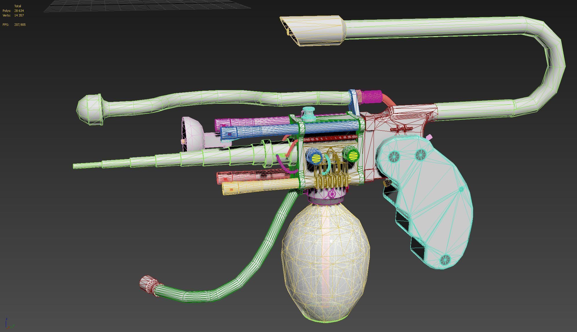 Reverberating Carbonizer with Mutate Capacity - MIB Weapon 3D model 3D ...