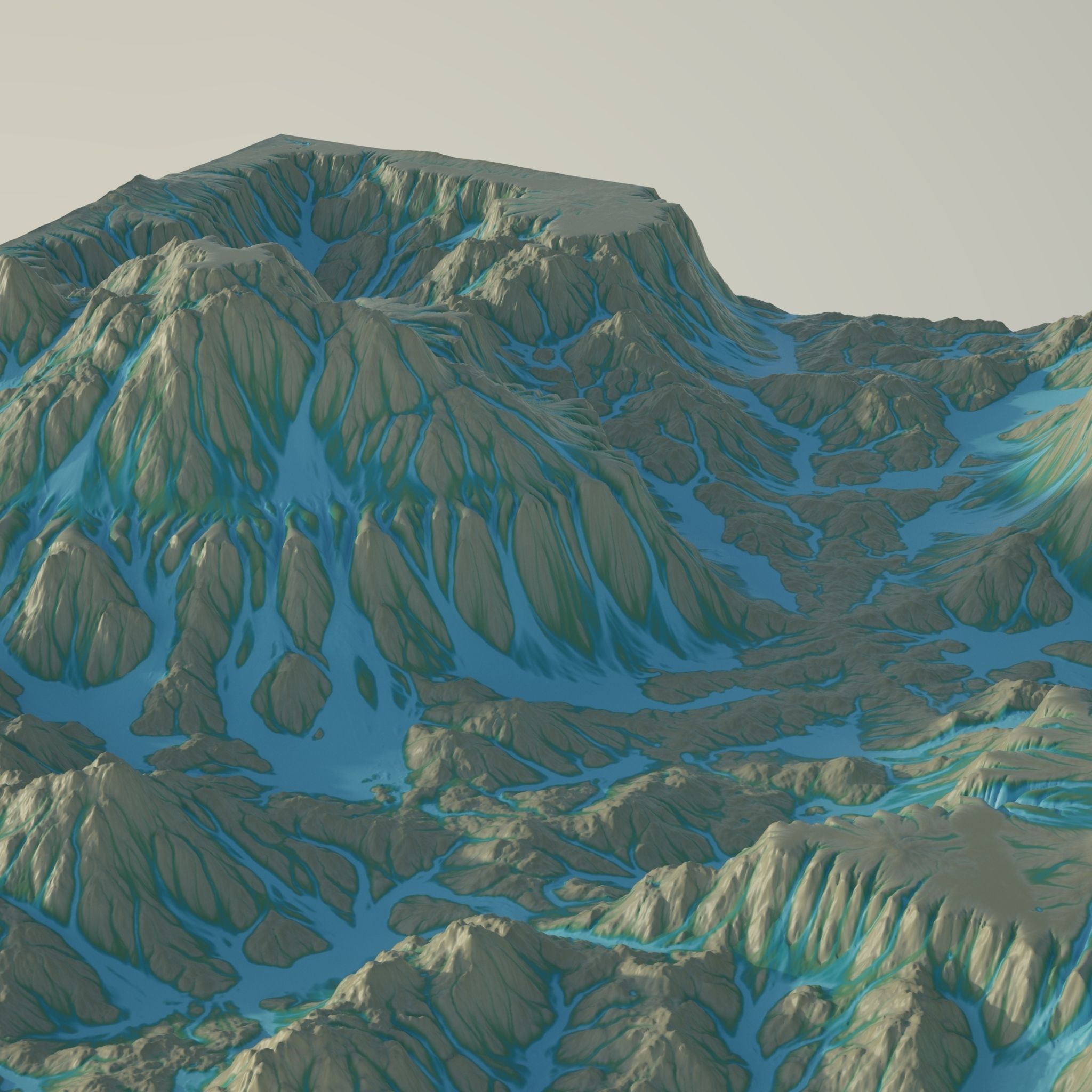 Stylized Terrain 3D model | CGTrader