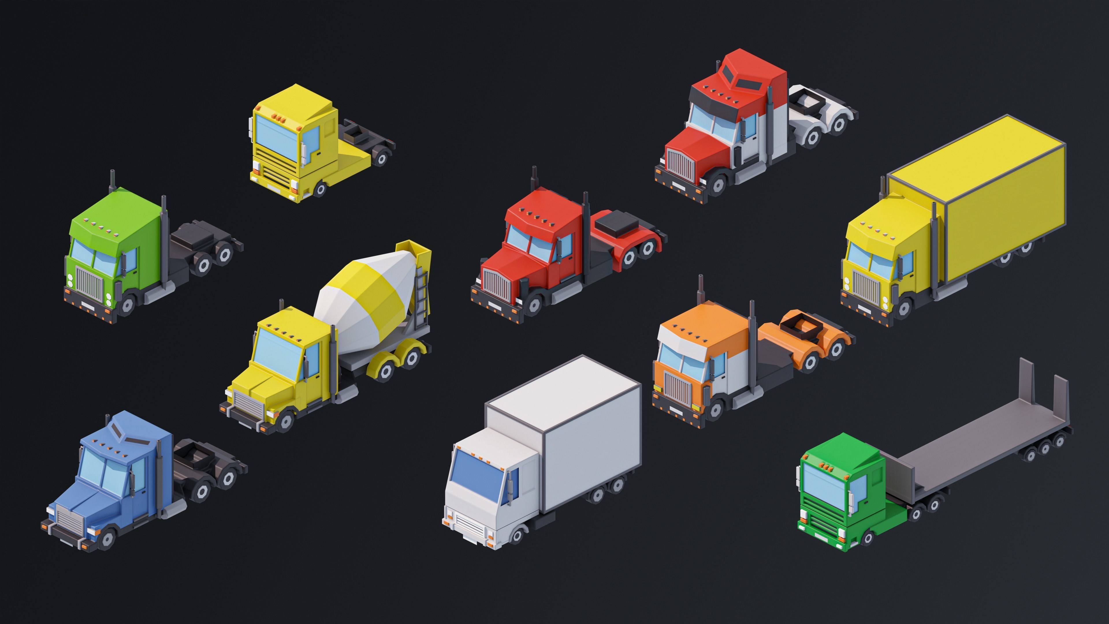 3D model Transport VR / AR / low-poly | CGTrader