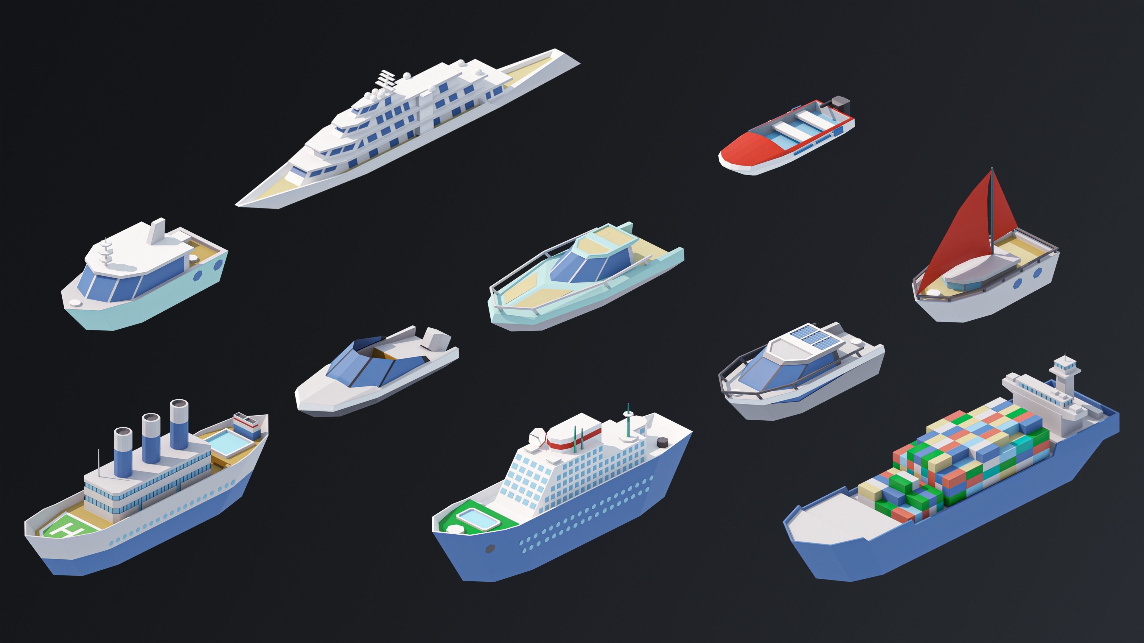 3D model Transport VR / AR / low-poly | CGTrader