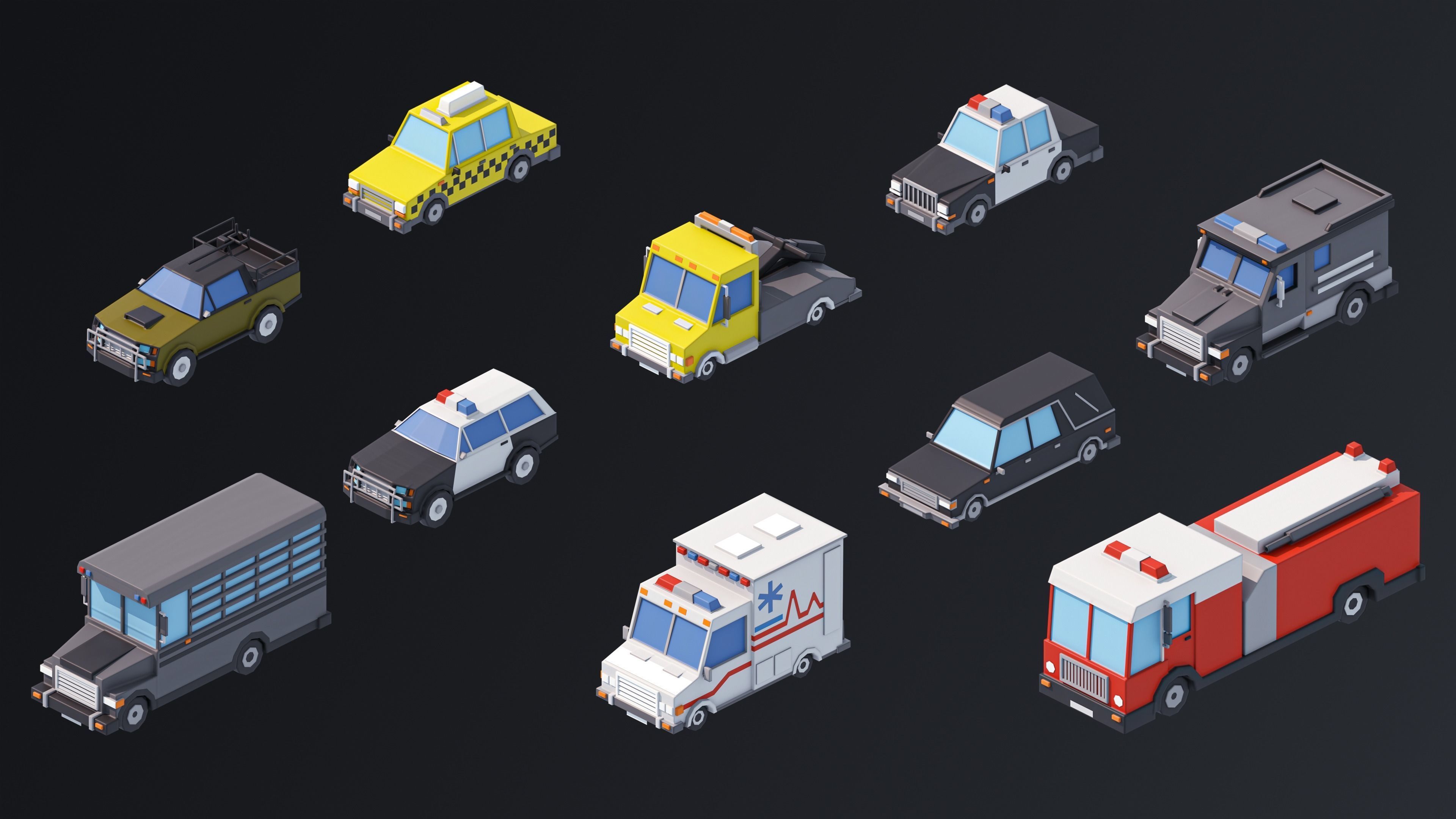 3D model Transport VR / AR / low-poly | CGTrader