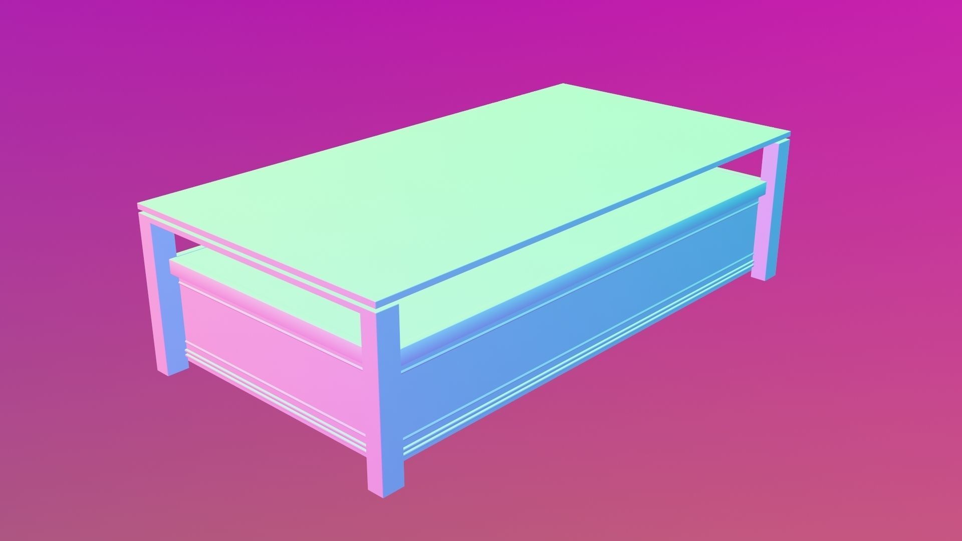 Arabic Table 02 3D model | CGTrader