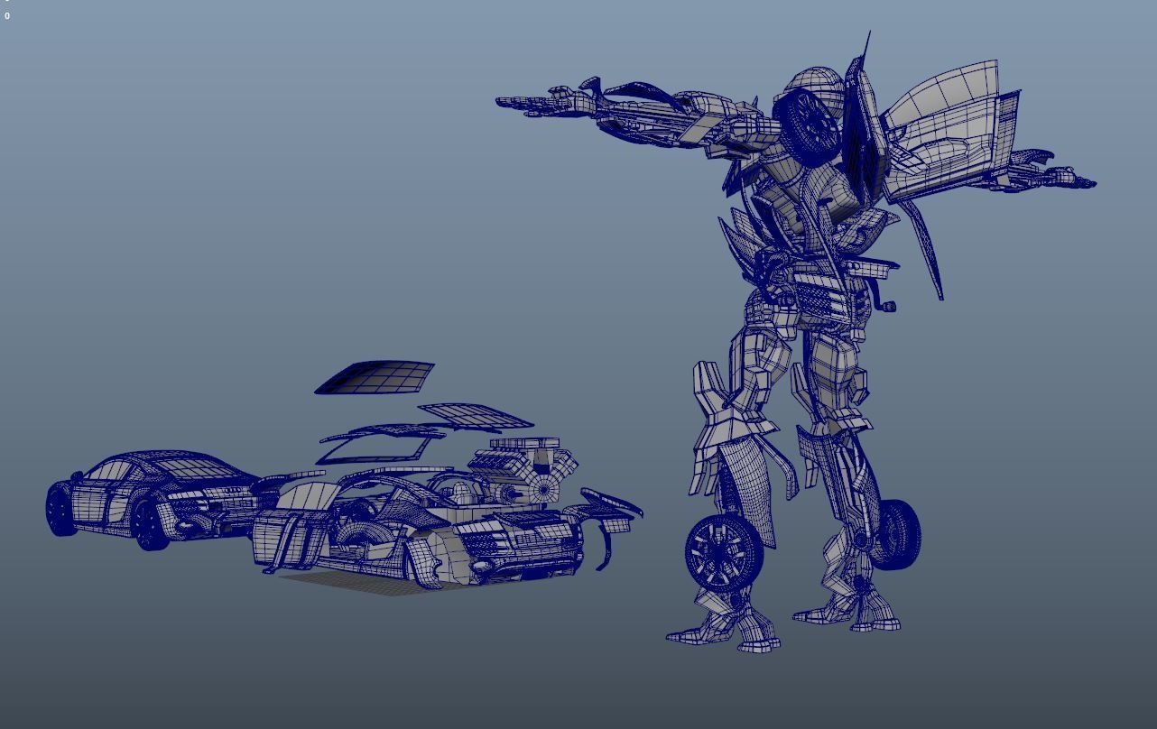 transformers Audi R8 3D model | CGTrader