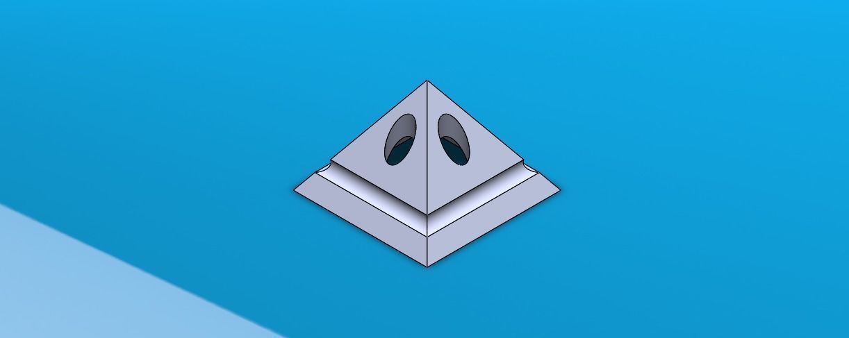 Pyramid Pen Holder 3D model 3D printable | CGTrader