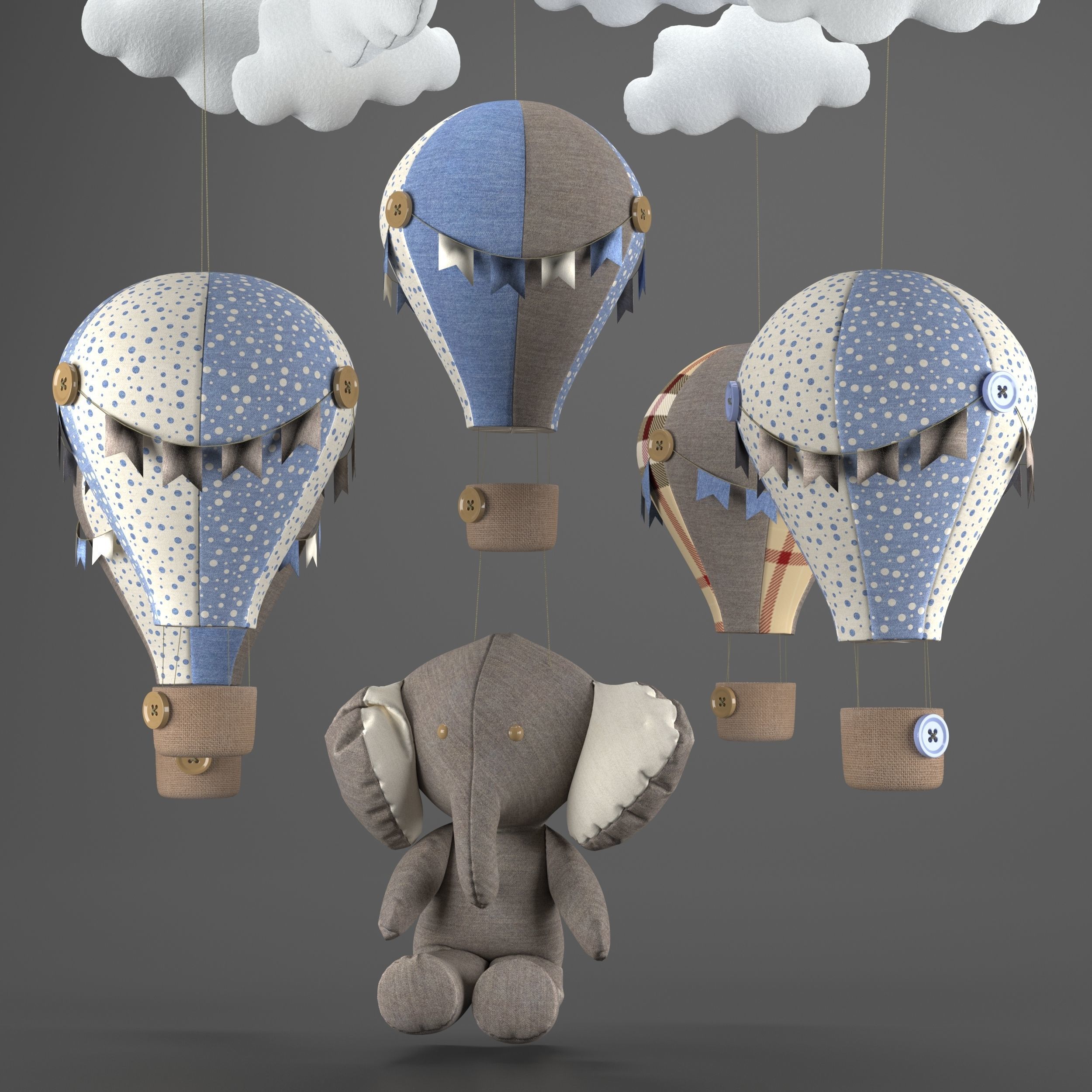 Baby Mobile Toy 2 3D model | CGTrader