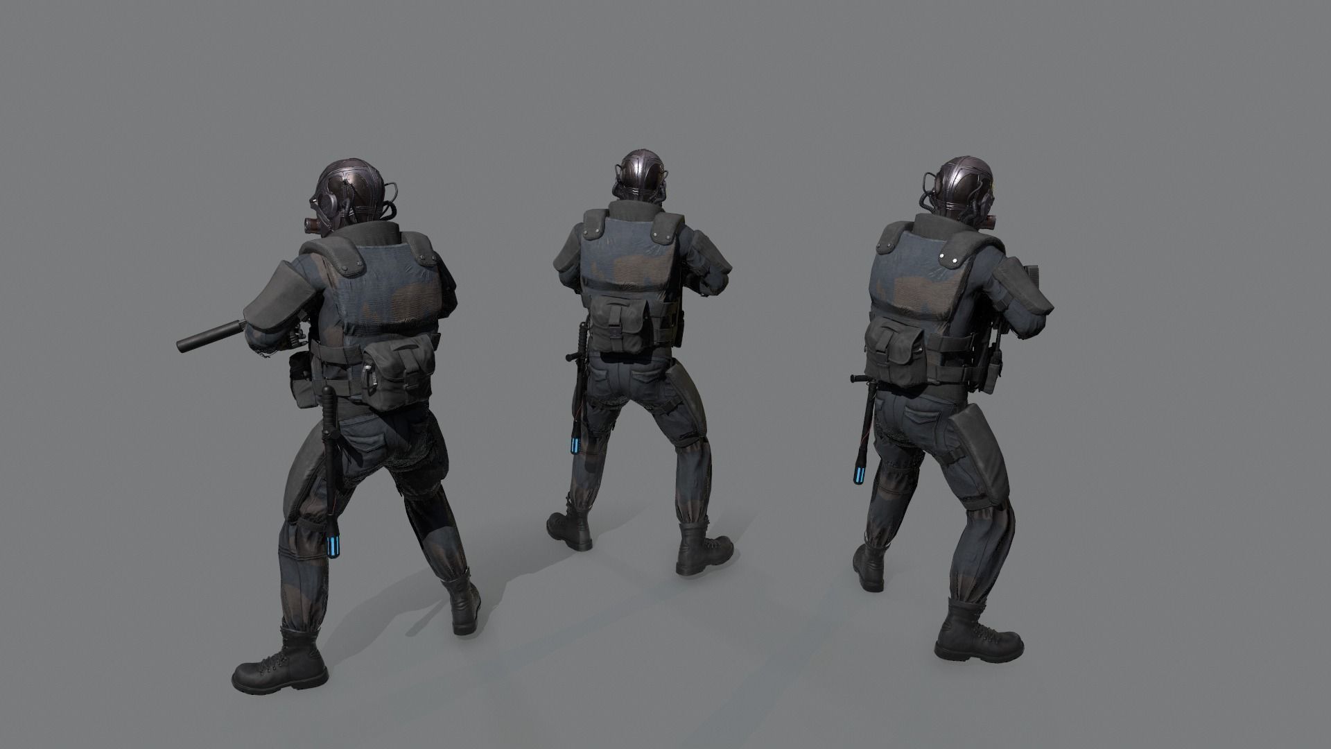 3D model Special forces skifi soldier - skin 2 VR / AR / low-poly ...