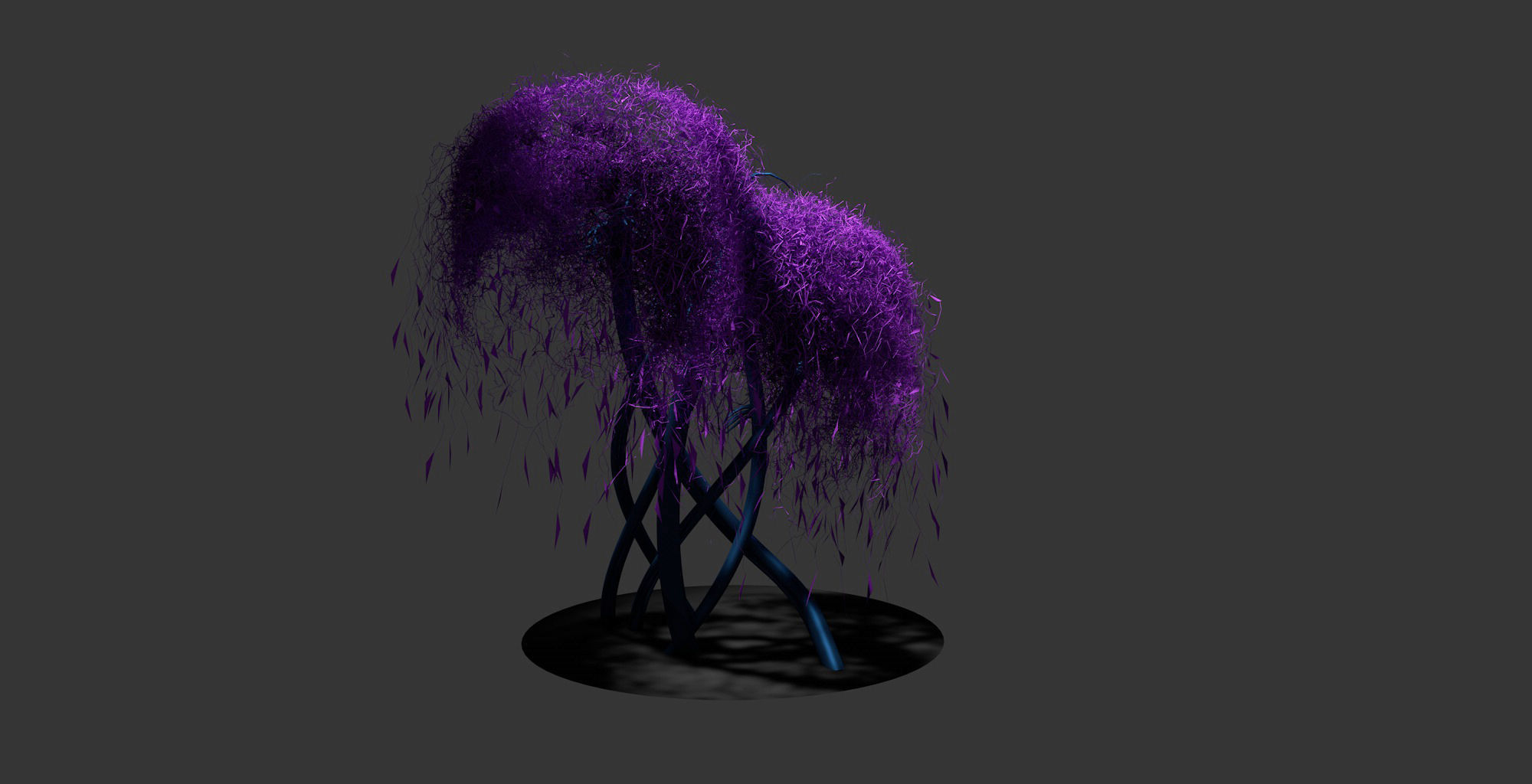 Fantasy alien tree - sci-fi vegetation for space environment 3D model ...