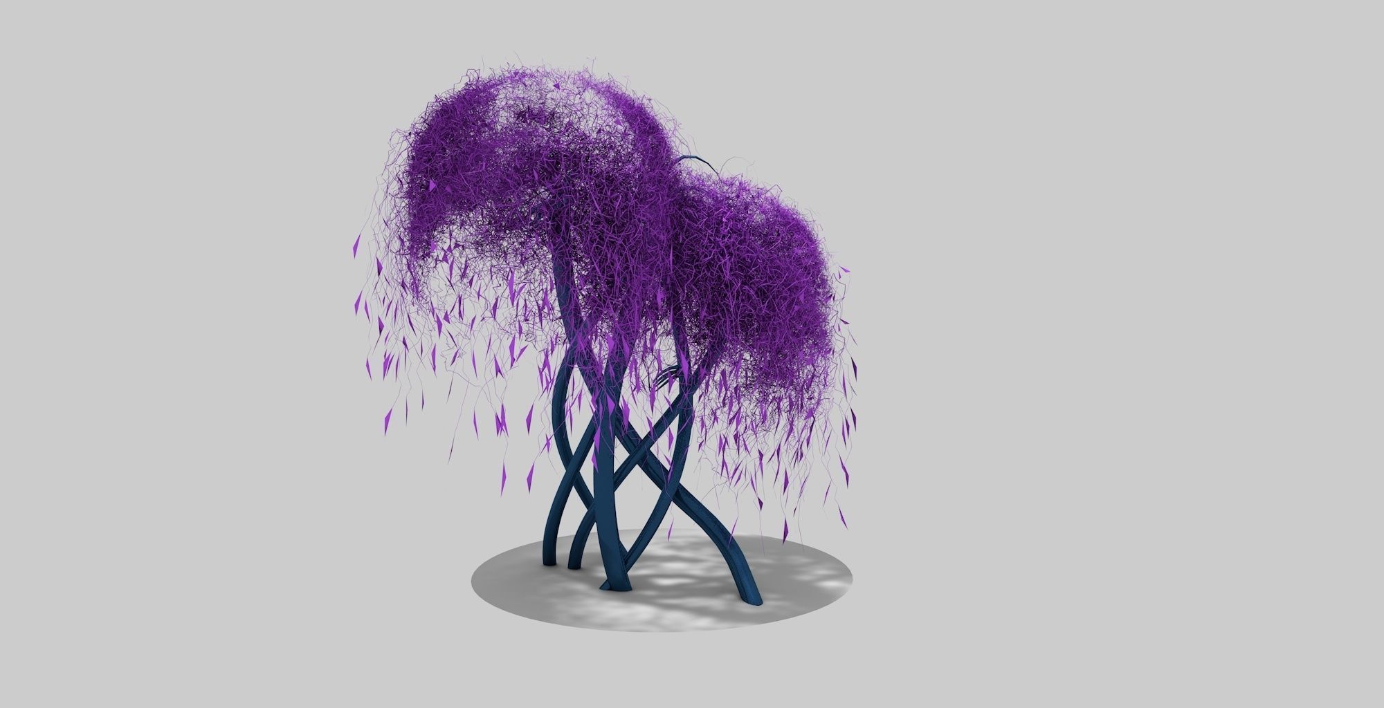 Fantasy alien tree - sci-fi vegetation for space environment 3D model ...