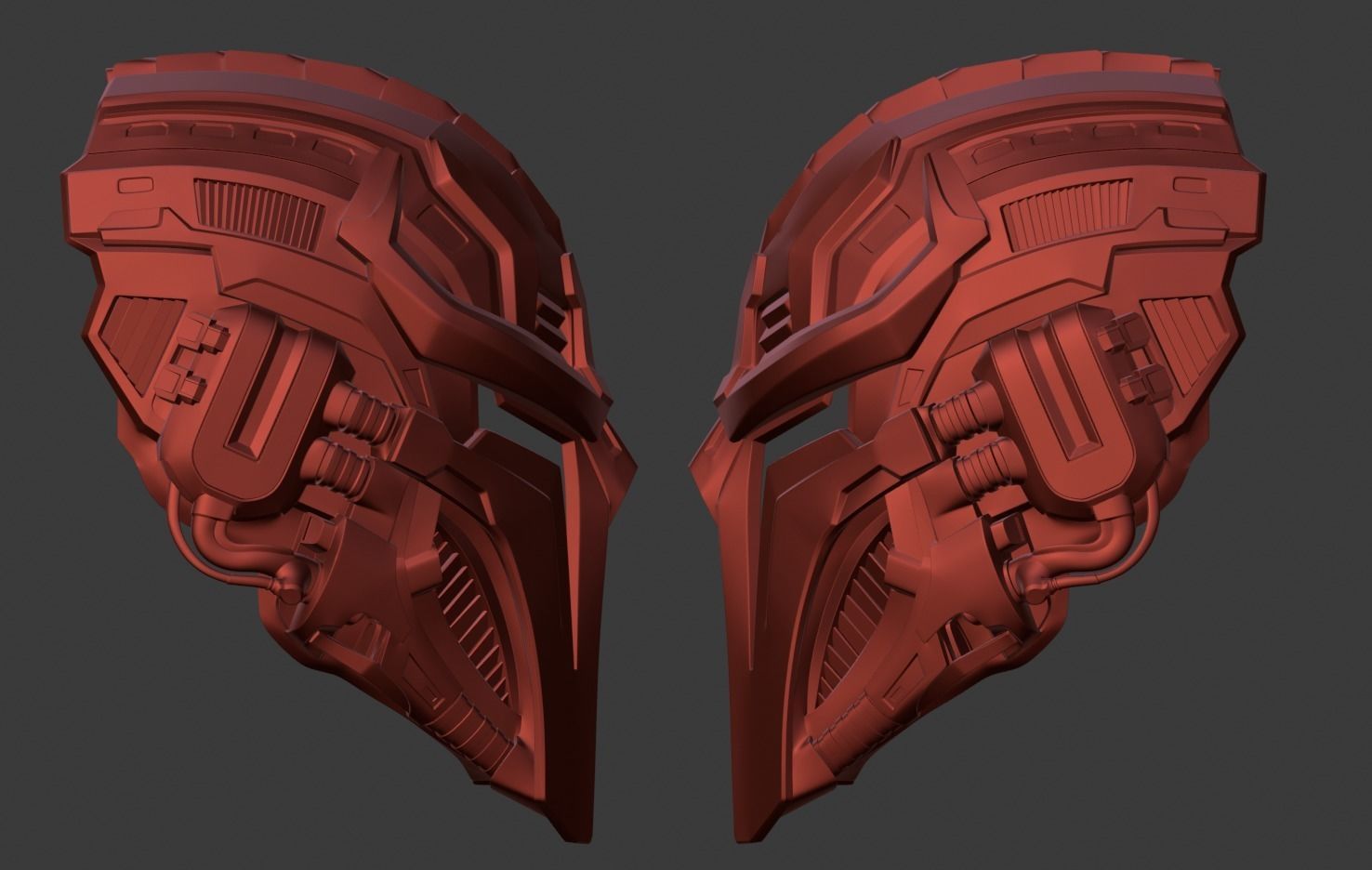 Sektor cyber ninja helmet mask for face Mortal Kombat 9 10 11 3D model ...