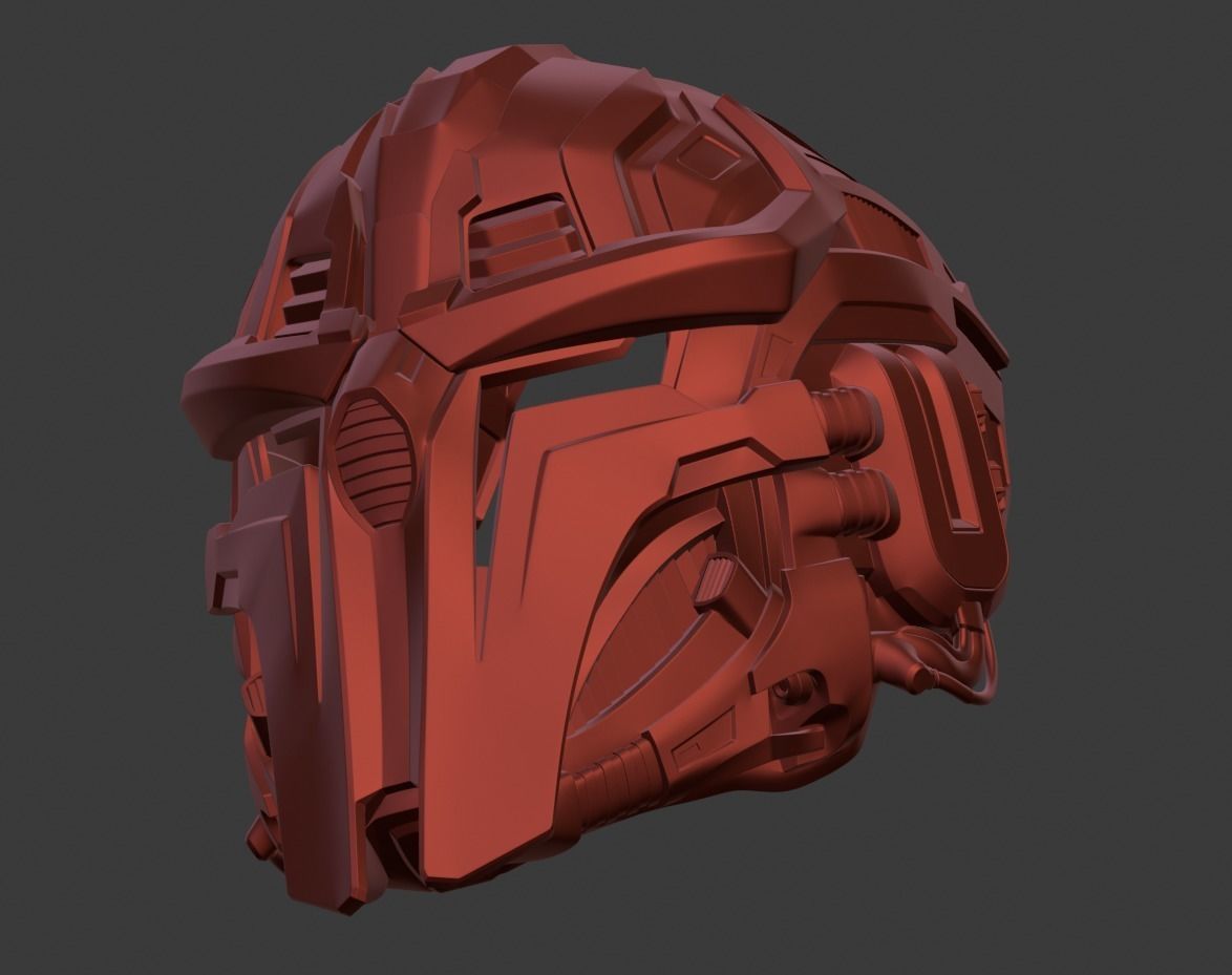 Sektor cyber ninja helmet mask for face Mortal Kombat 9 10 11 3D model ...