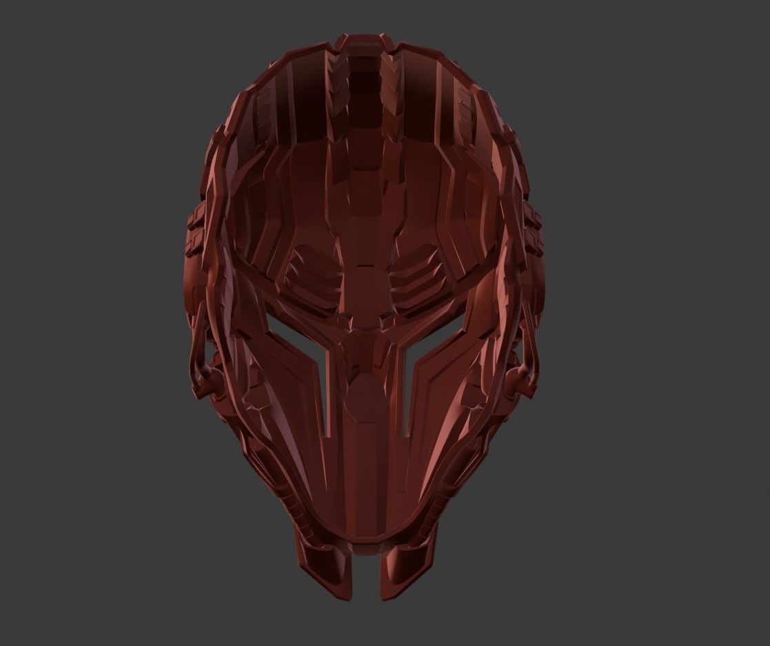 Sektor cyber ninja helmet mask for face Mortal Kombat 9 10 11 3D model ...