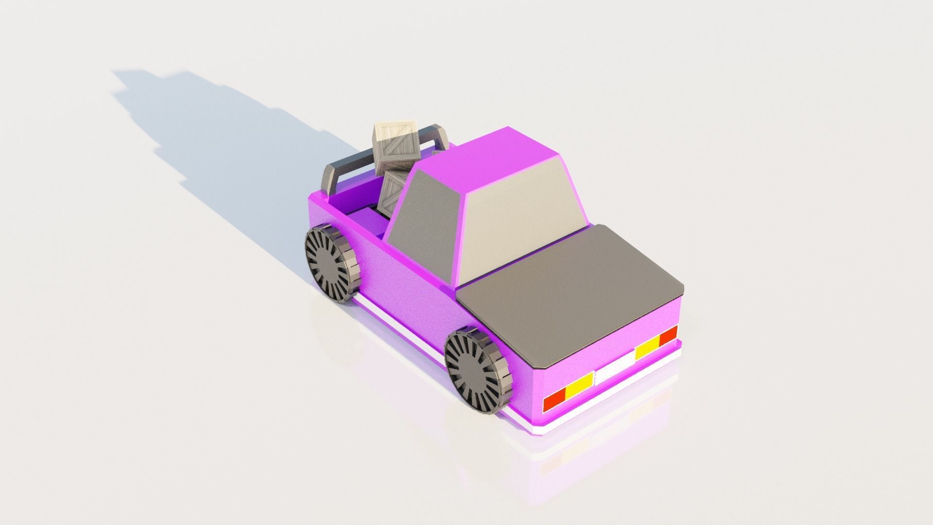 A Simple Cartoon Car 3d Model free 3D model | CGTrader