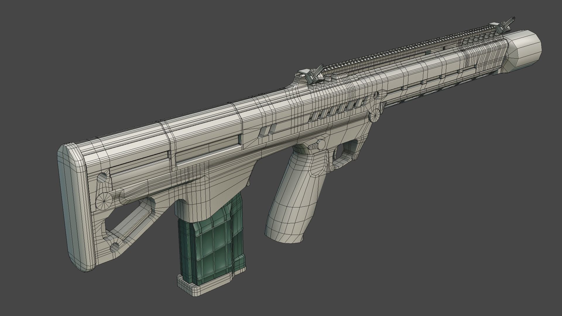 3D model RN227 Probable New Service Rifle Of US Army VR / AR / low-poly ...