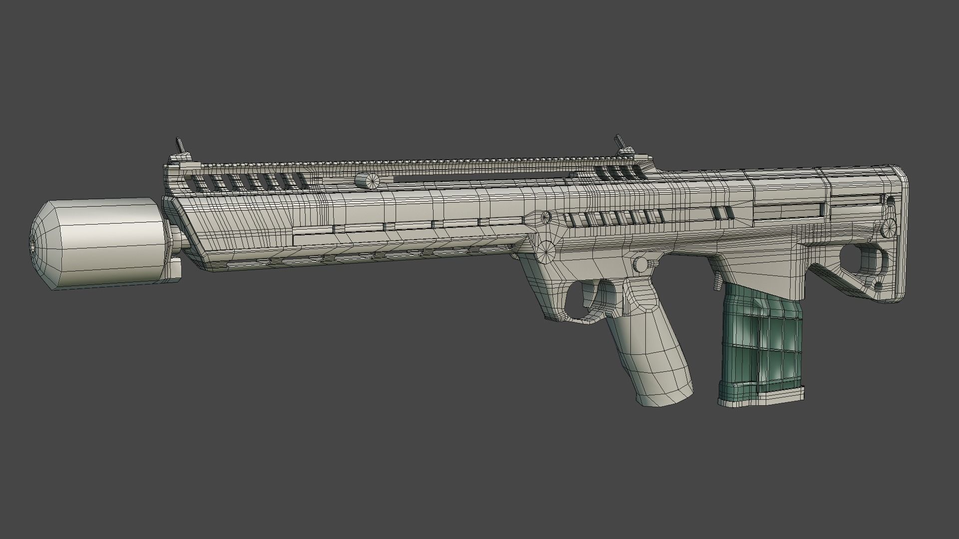 3D model RN227 Probable New Service Rifle Of US Army VR / AR / low-poly ...