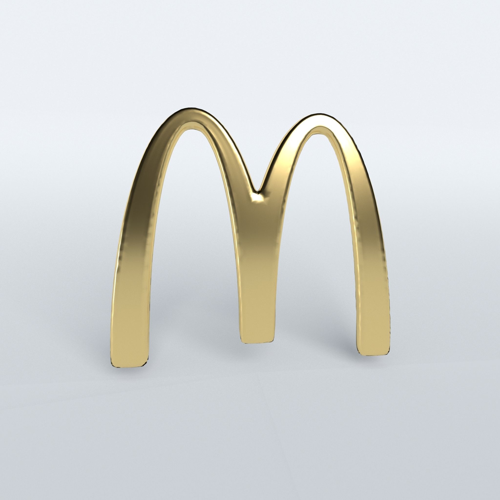 Mcdonald Logo 05 free VR / AR / low-poly 3D model | CGTrader