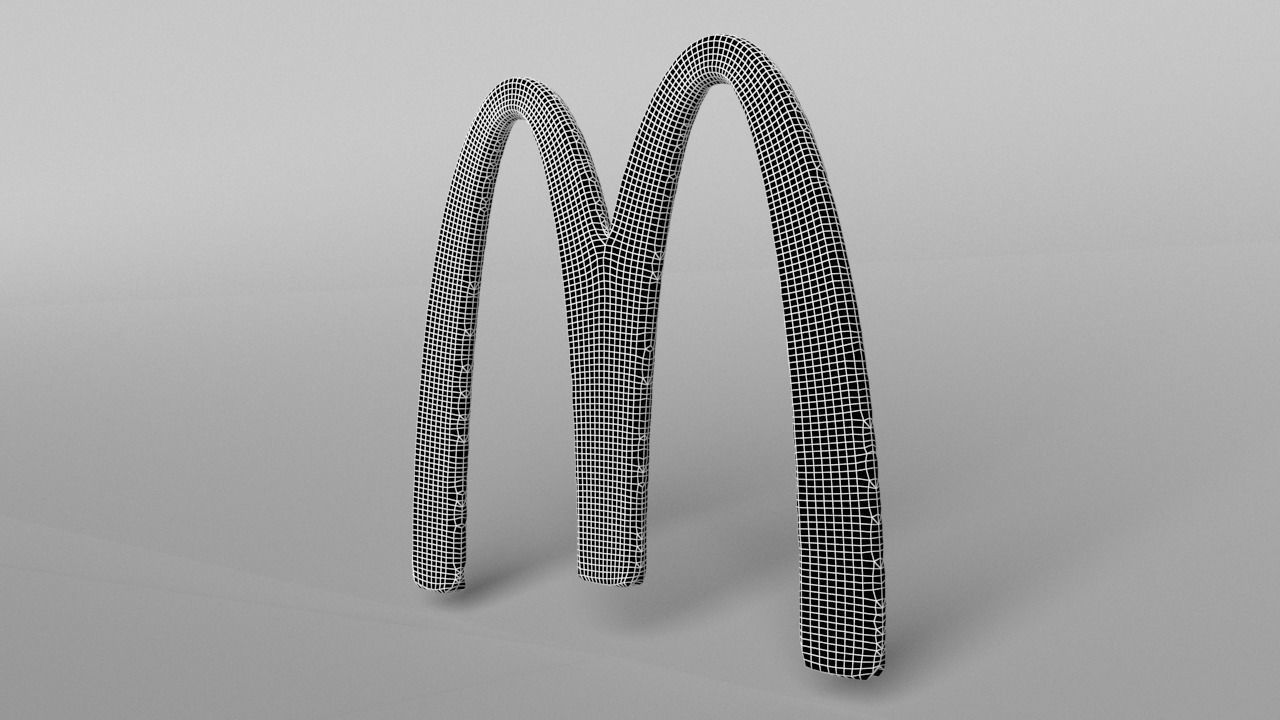 Mcdonald Logo 06 free VR / AR / low-poly 3D model | CGTrader